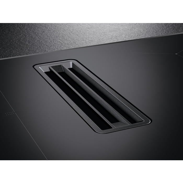 AEG CCE84543FB Black Induction Hob with Recirculation Extractor - 80cm ...