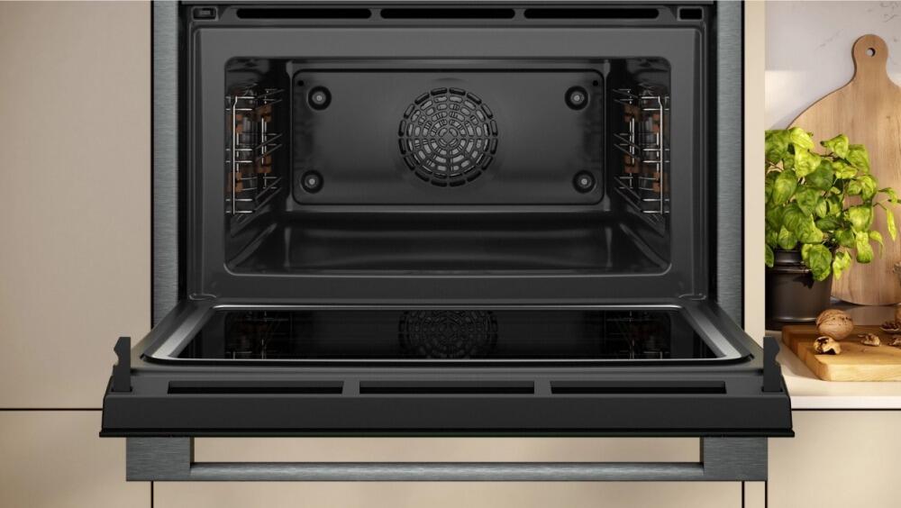 NEFF N70 C24MR21G0B Built-in Compact Oven with Microwave Function, Grey ...
