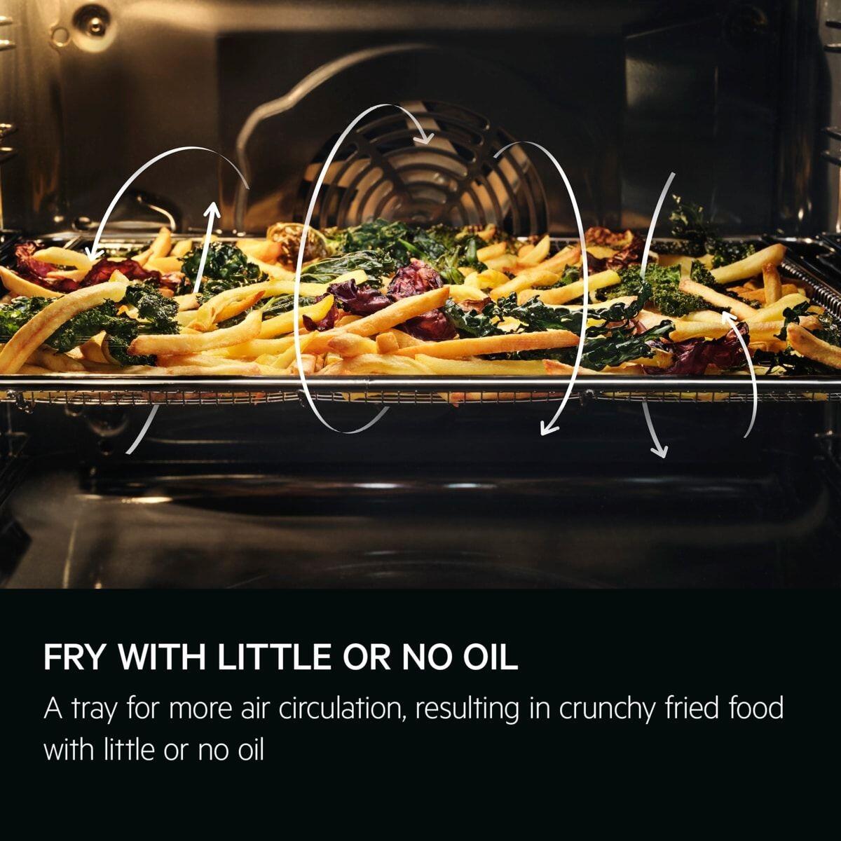 AEG OS6AB50AK 6000 SenseCook® Hydrolytic Single Oven with Air Fry in ...
