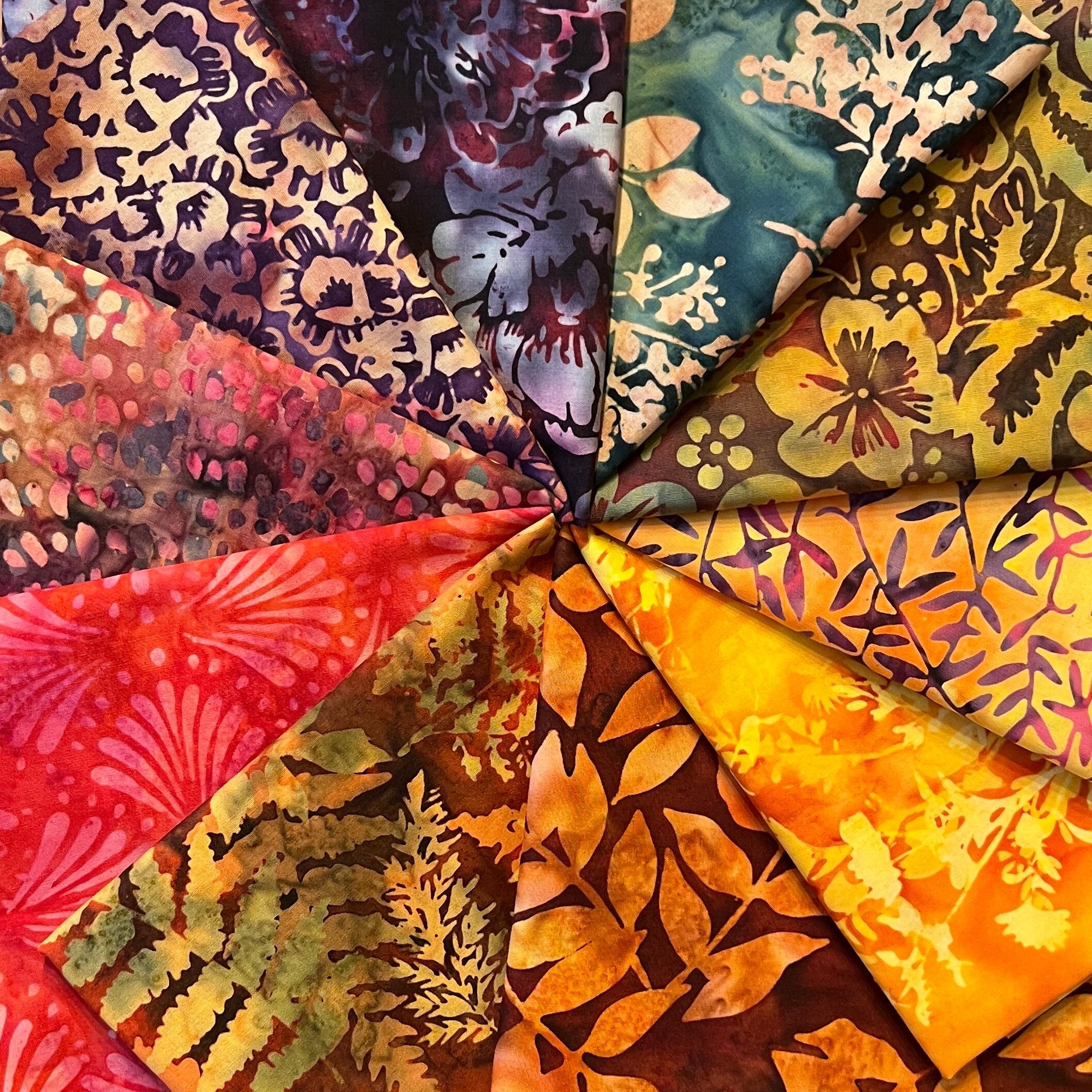 Autumn Hues Batiks Fat Quarter Bundle