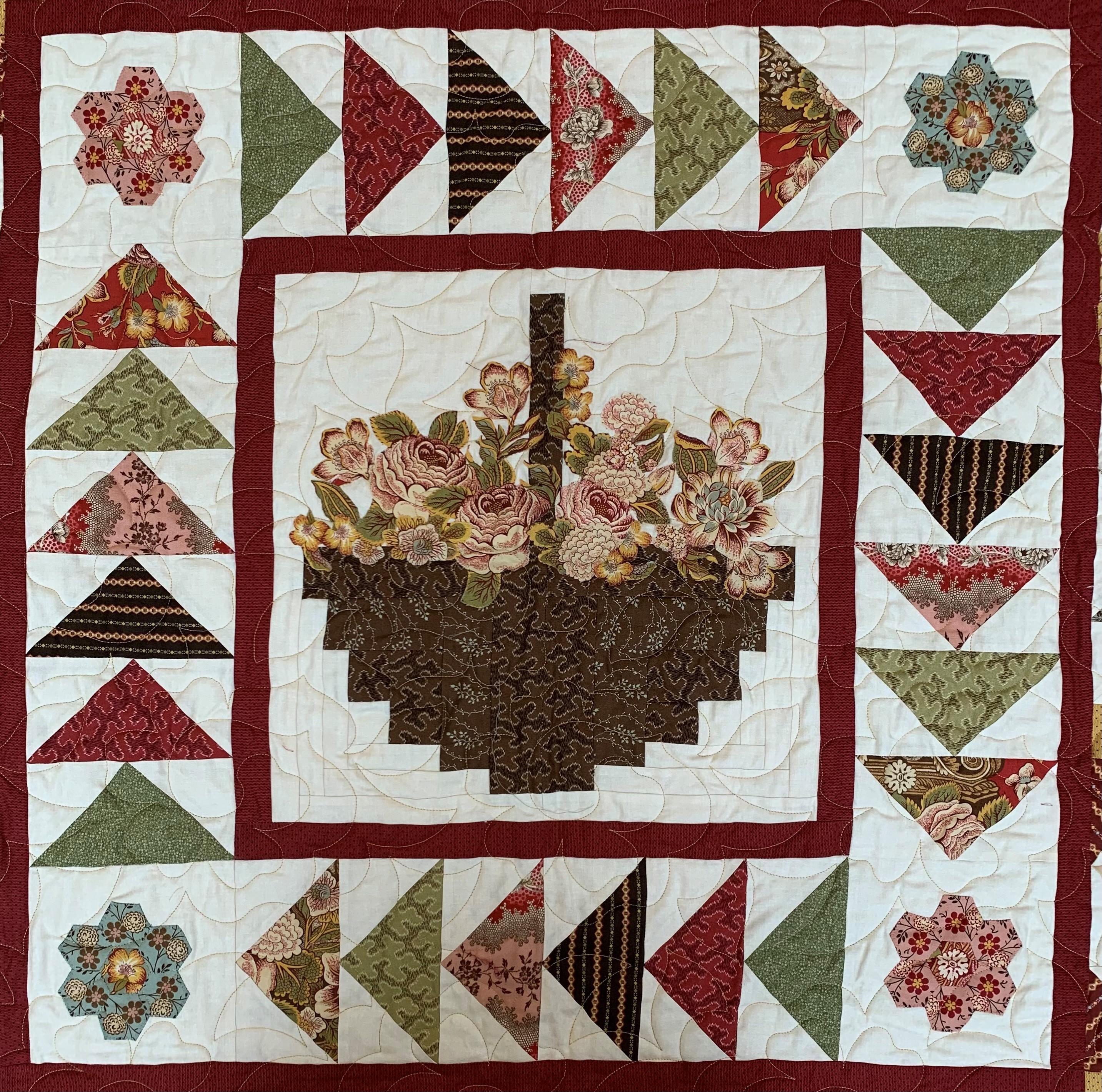 The Medallion Gathering - Block Of Month - MACHINE PIECED including ...