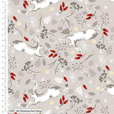 Christmas Hare and Robin - Hare Stone 2797-04