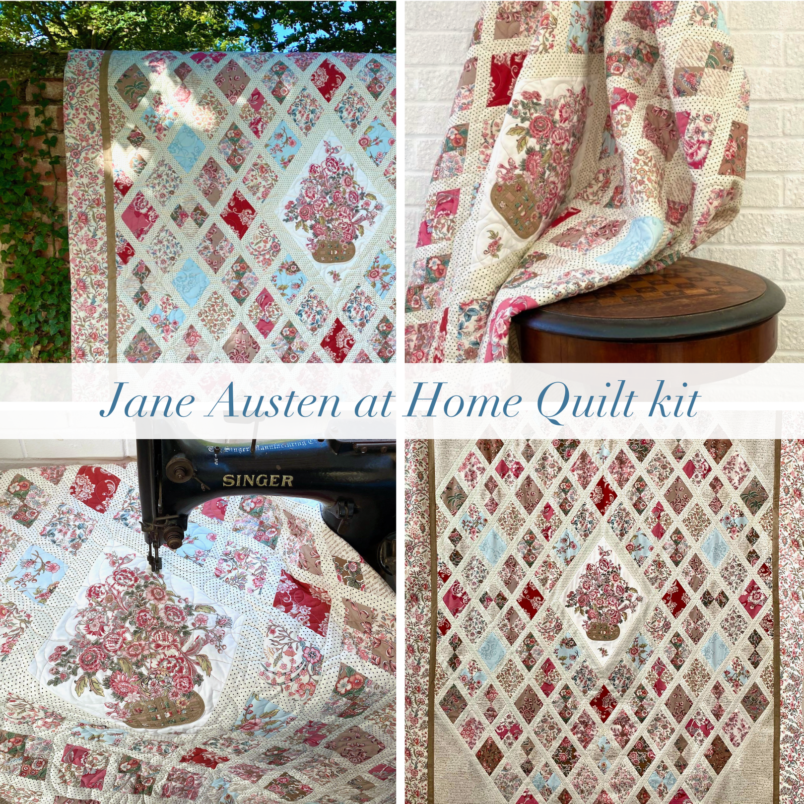 Jane Austen at Home Quilt Kit - Pre Order