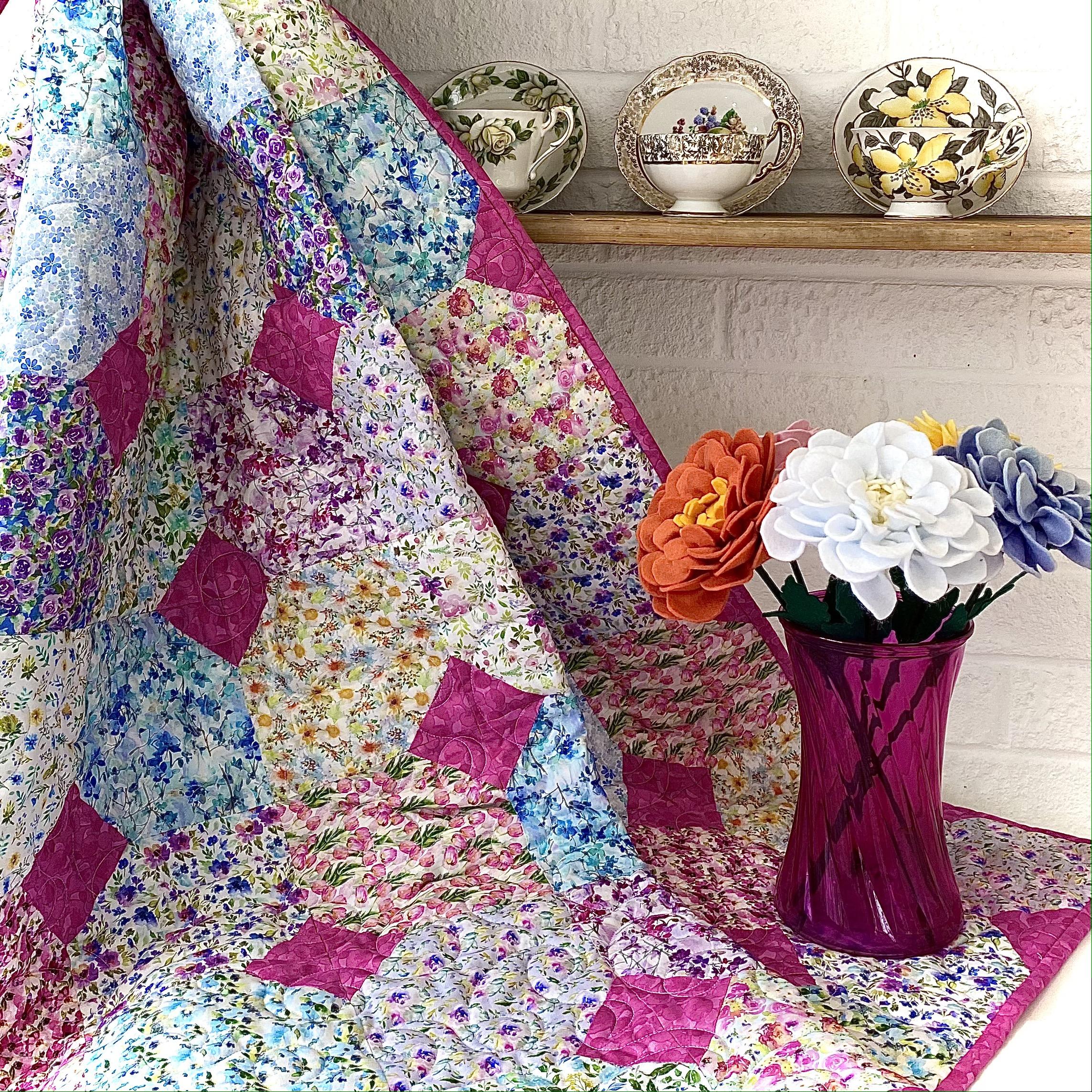 Ready Made Water Colour Beauty Quilt