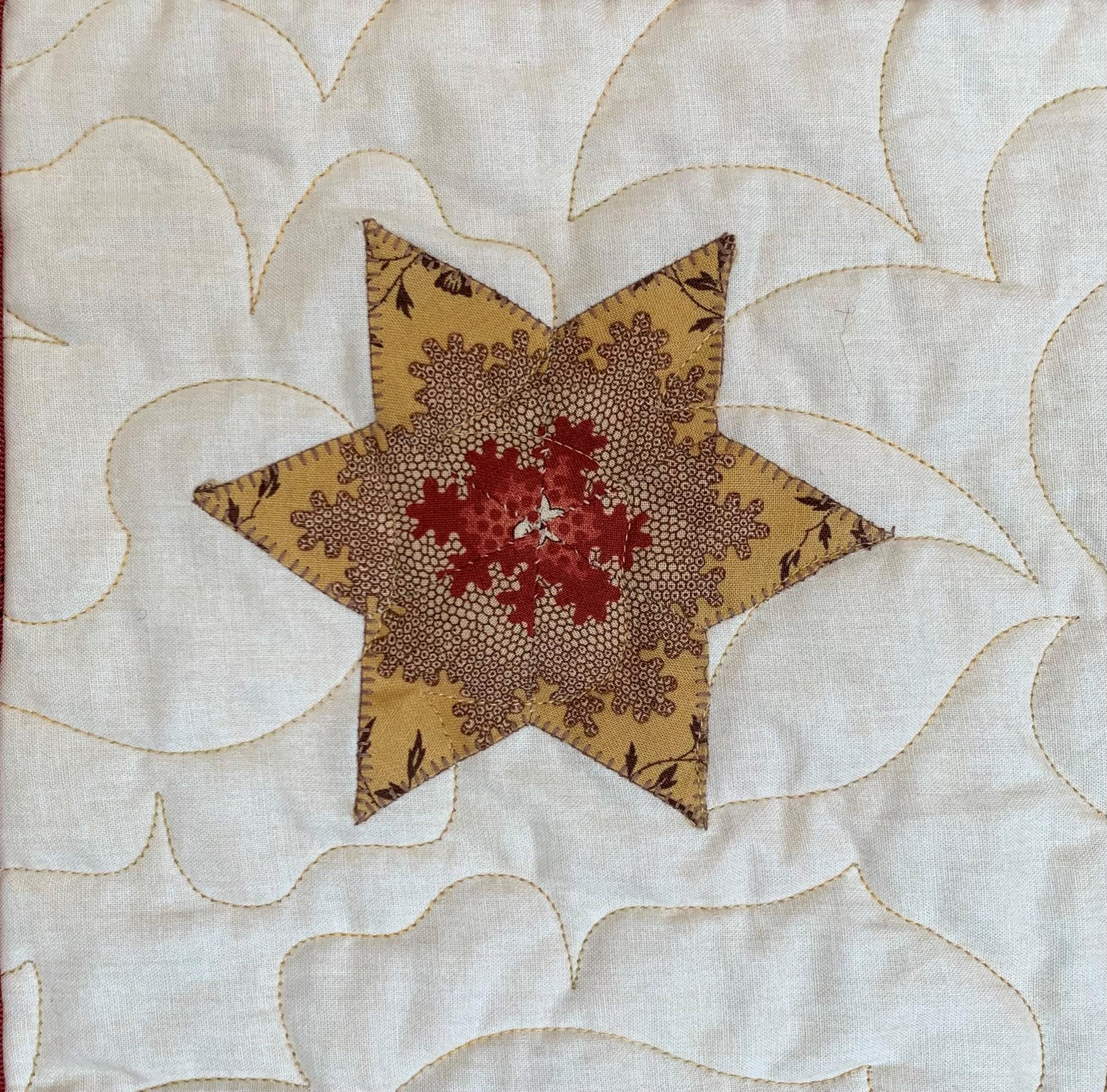 The Medallion Gathering - Block Of Month - MACHINE PIECED including ...