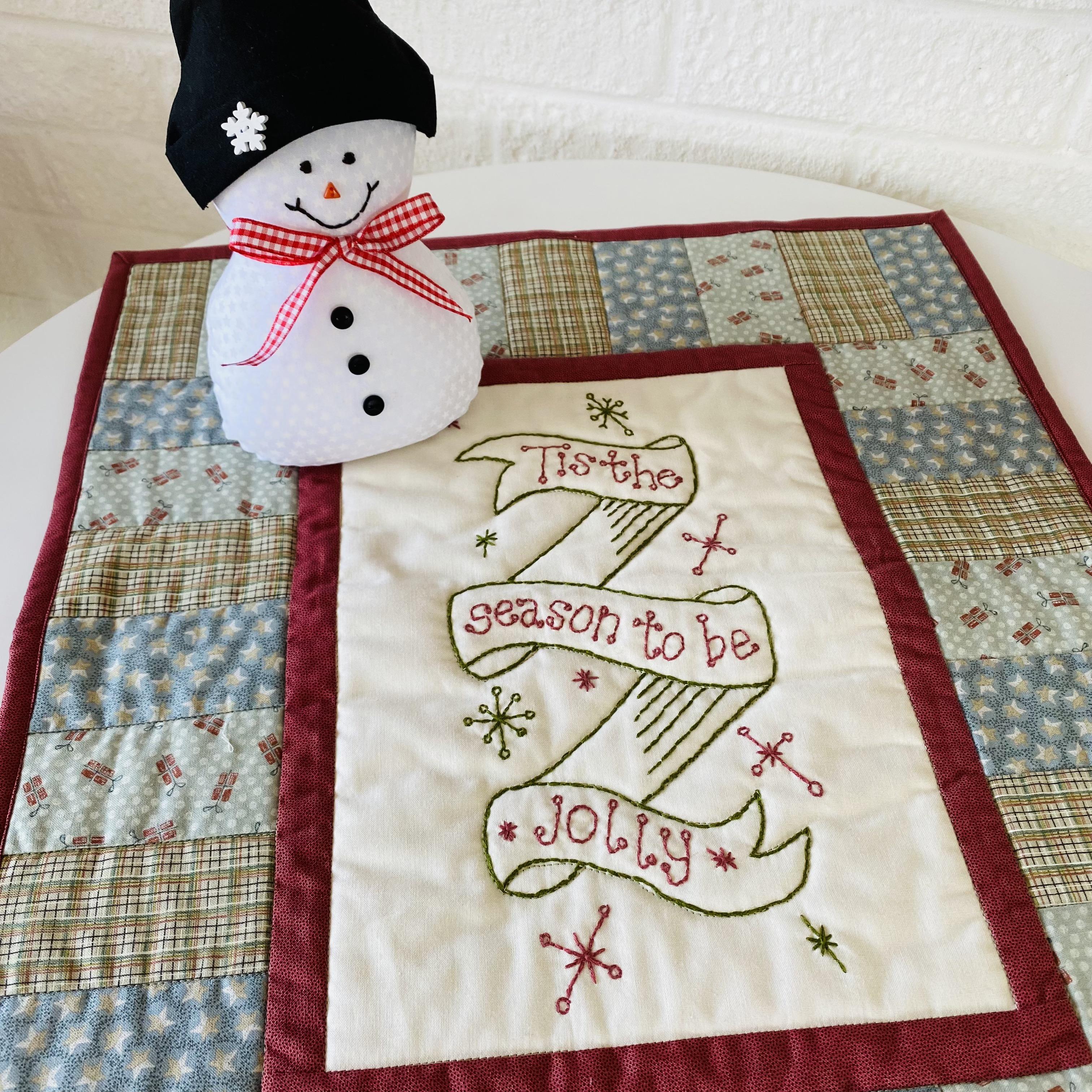 Day 1 Stitchmas - 'Tis the Season' Wall Hanging Kit