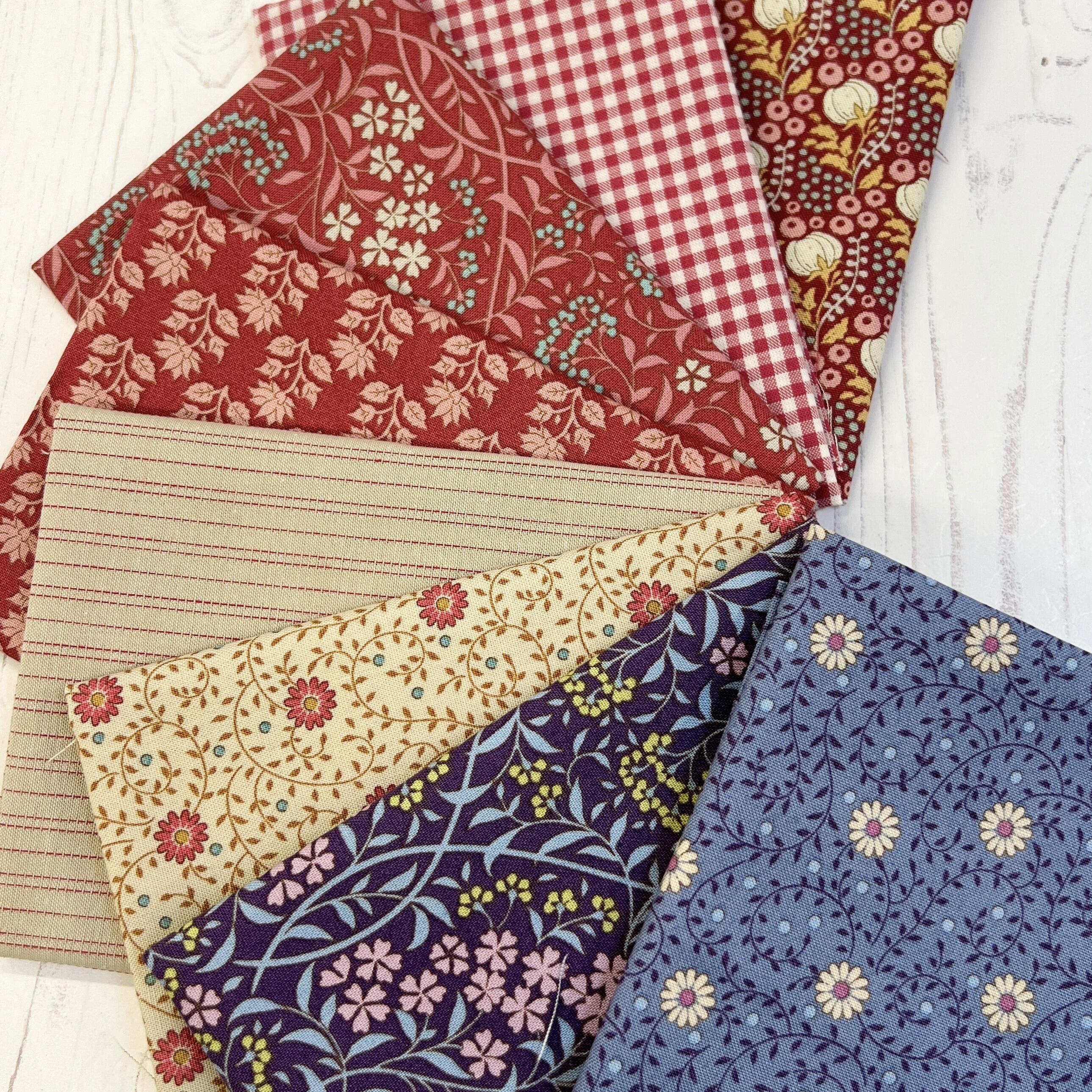 Tilda Red/Purple Fat Eighth Bundle