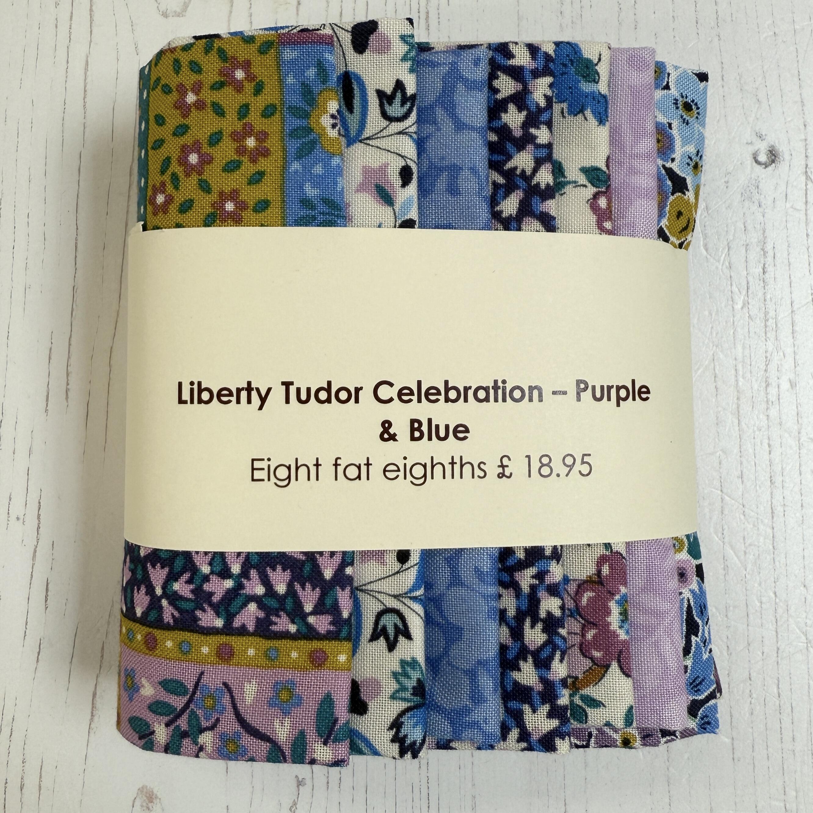 Tudor Celebration - Purple & Blue Colourway by Liberty - Fat Eighth Bundle