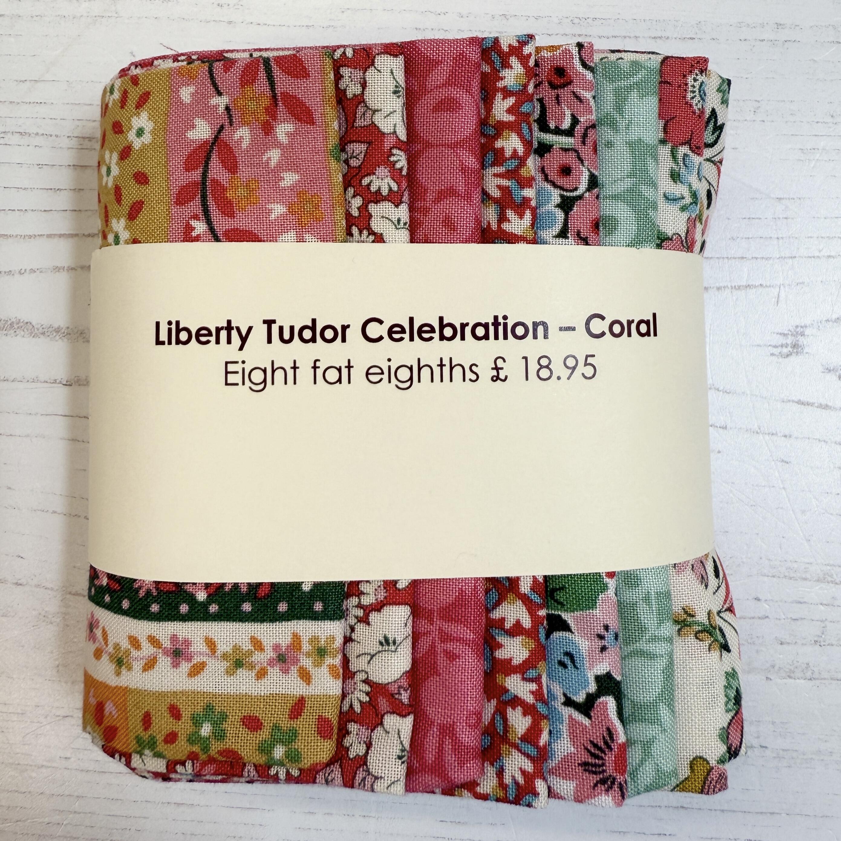 Tudor Celebration - Coral Colourway by Liberty - Fat Eighth Bundle