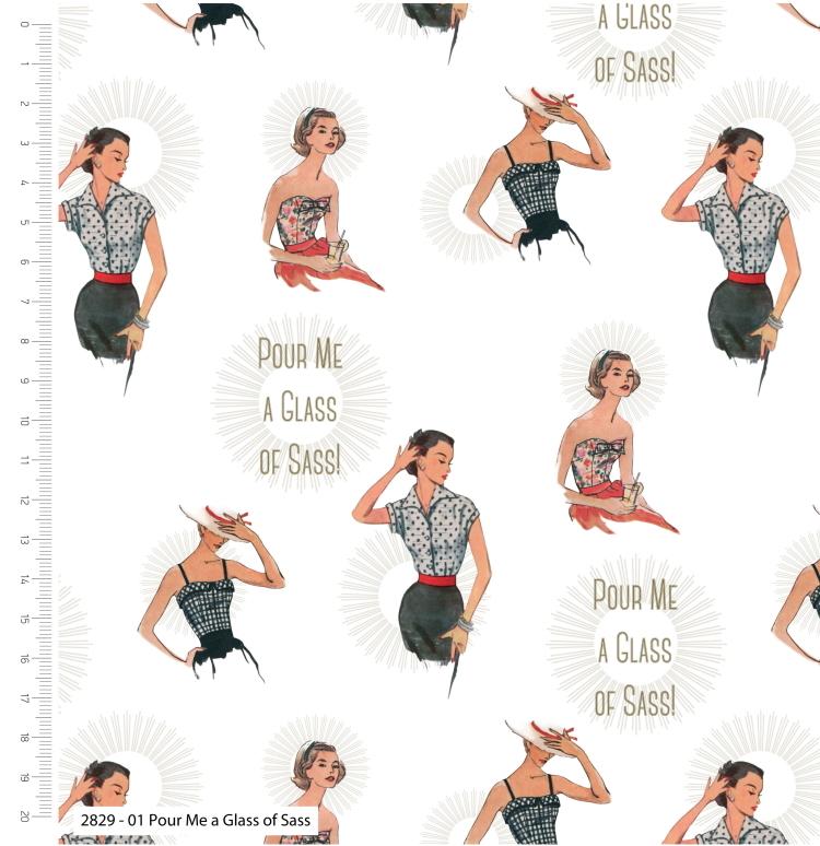 Simplicity Vintage - All Dressed Up - Pour me glass of sass 2829-01
