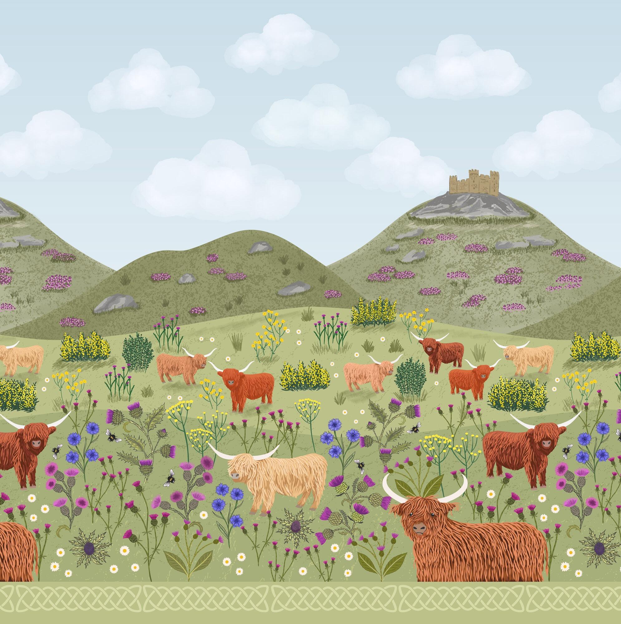 Highlands - A878 - Highlands Double Edge Border