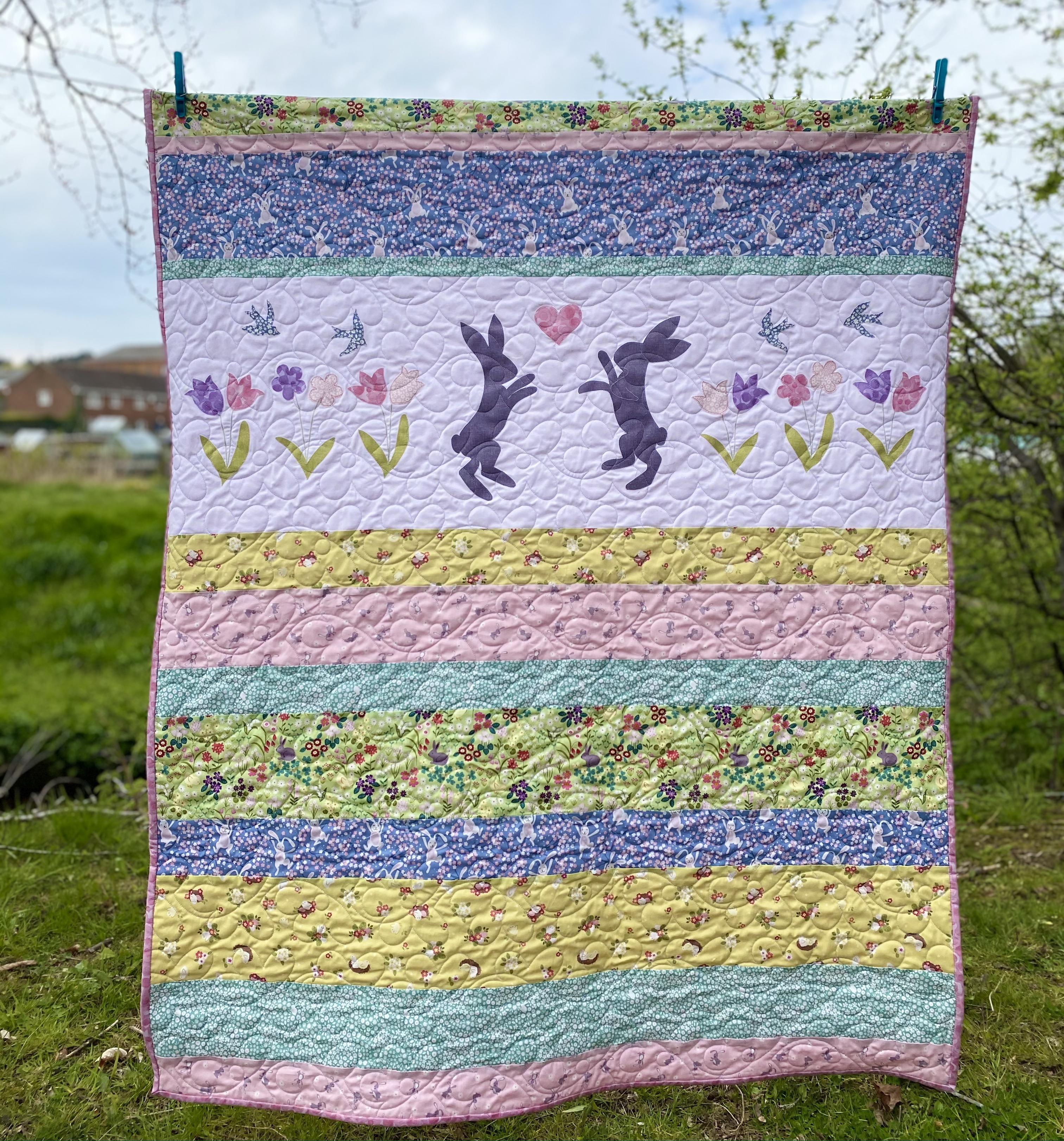 Peacock Batik Quilt Kit