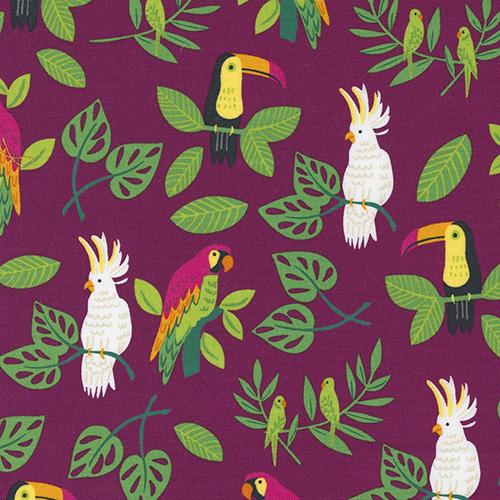 Jungle Paradise - Magenta/Parrots- 20782 17