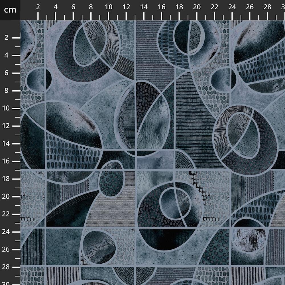 Flora & Form with Metallic - 54782D-5 - Indigo Blue