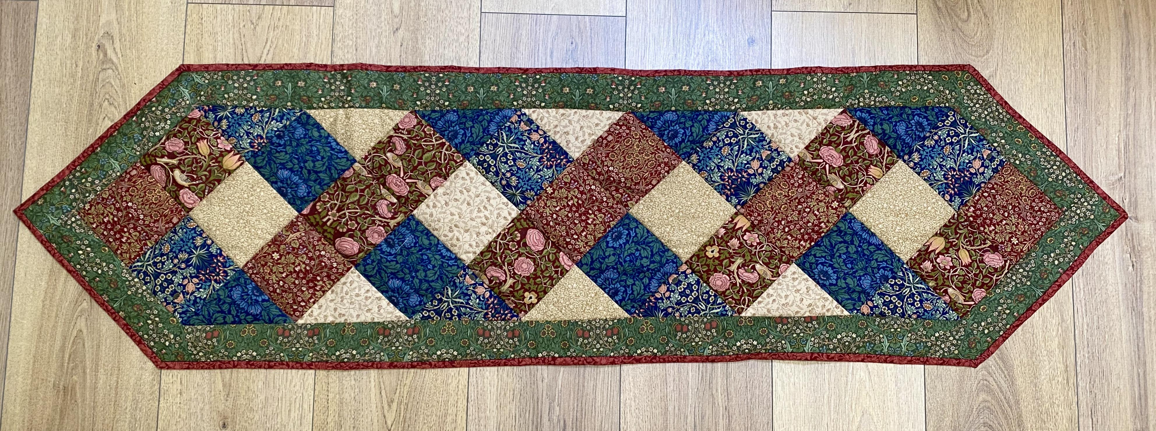 Ready Made Ribbon Weave Table Runner - Best of Morris Fall