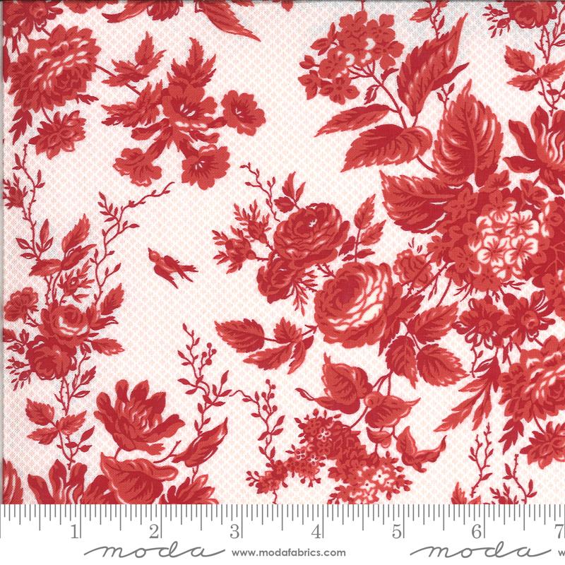 Roselyn - Large Floral Rose Red 14910 24