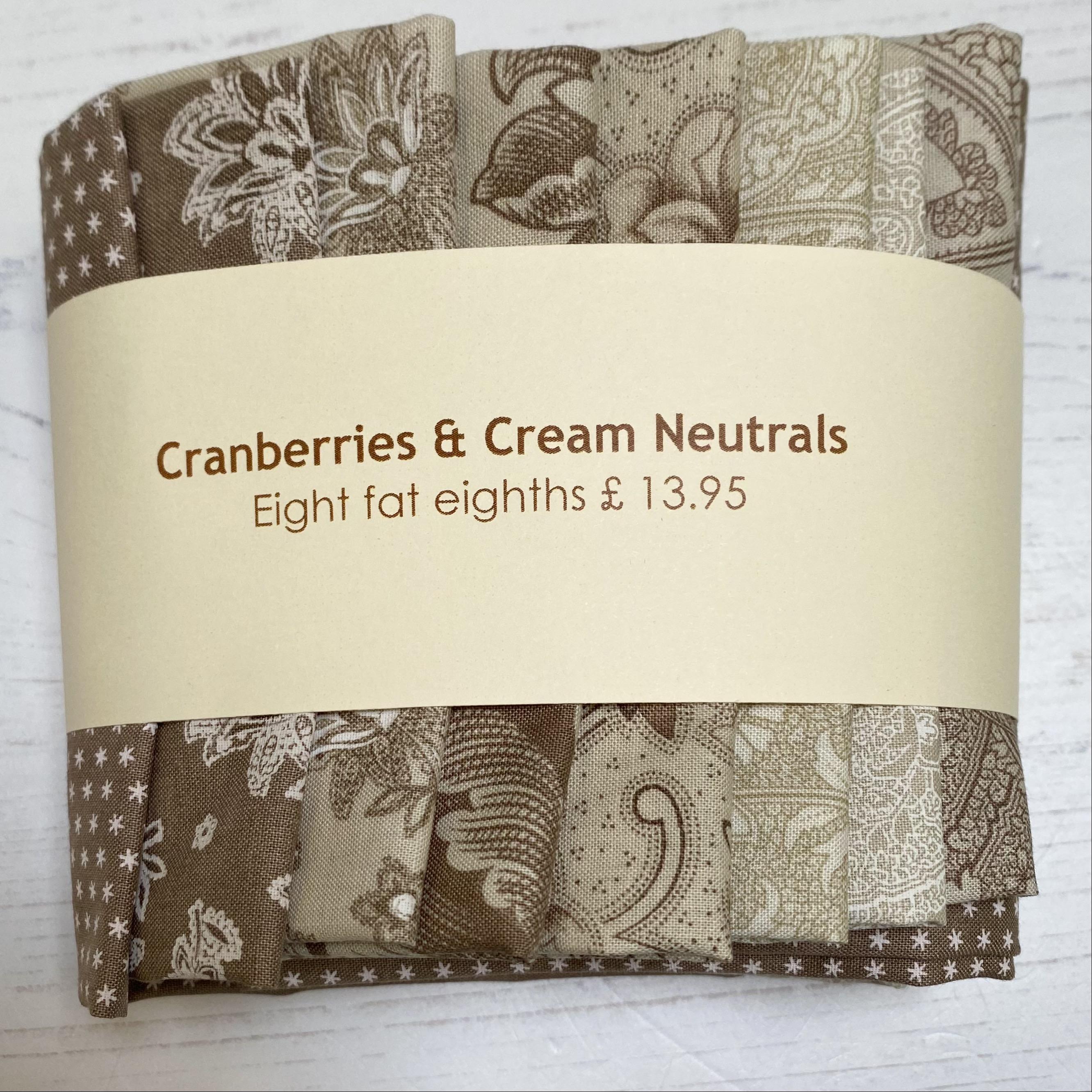 Cranberries & Cream Neutrals Fat Eighth Bundle