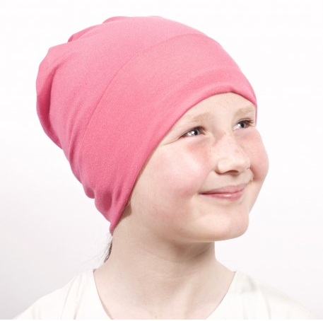 Girls Plain Hat Pink