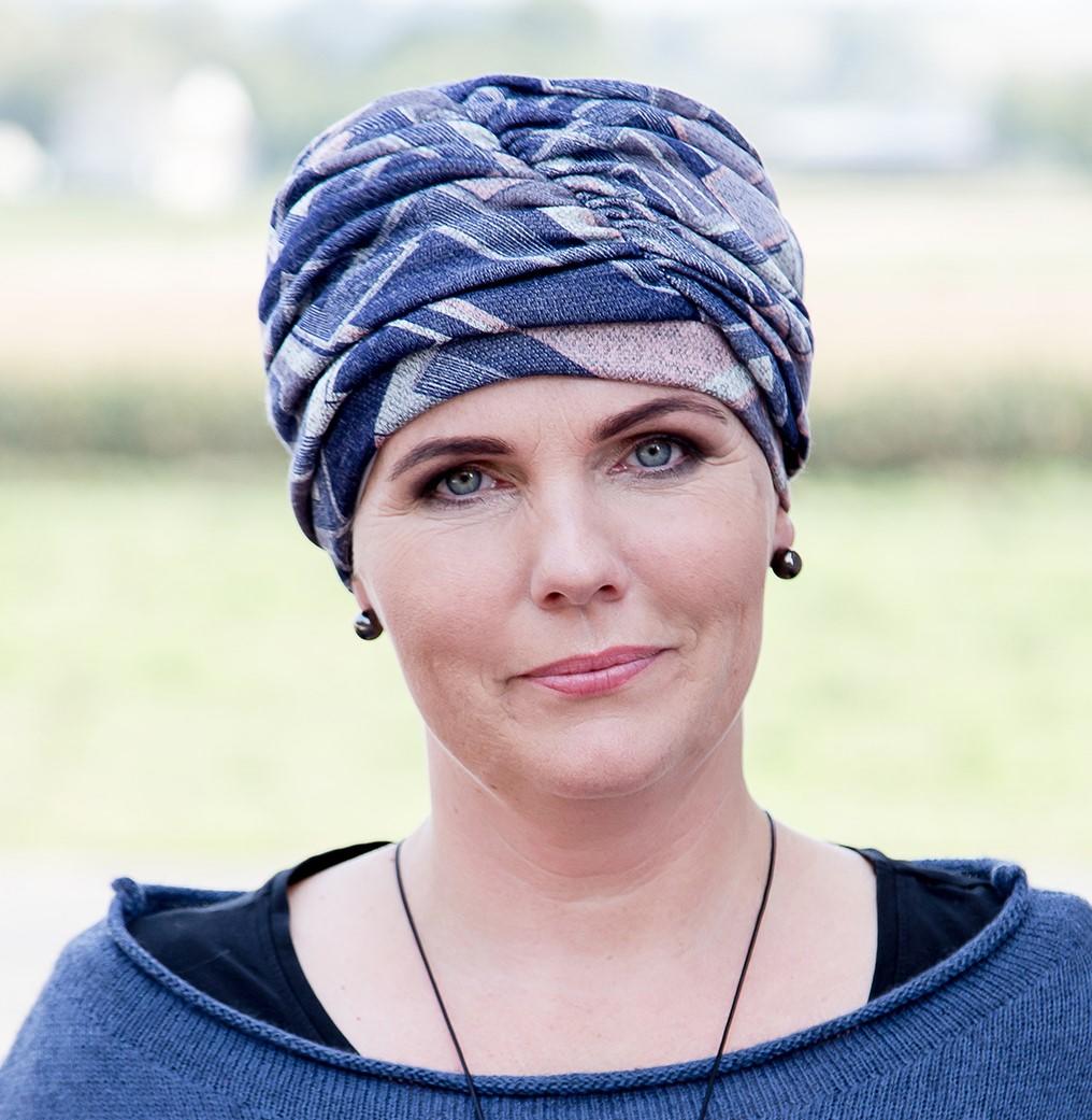 Patterned Pleated Voluminous Hat