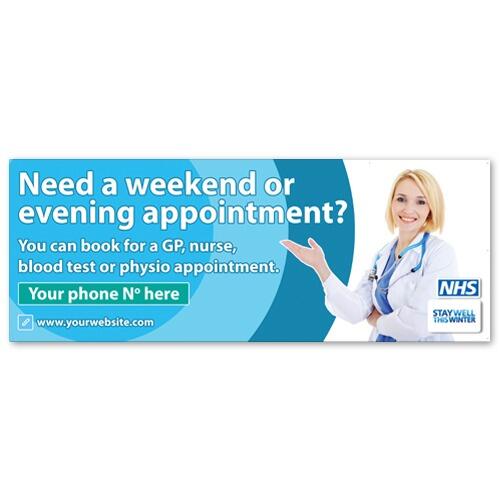 NHS pre-designed healthcare banners