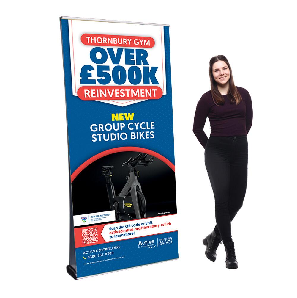 Double-Sided Roller Banners – High Visibility, Custom Printed Displays