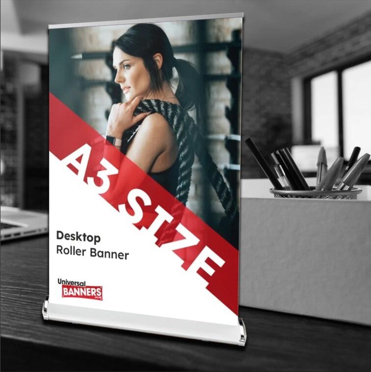 Desktop Roller Banners – Compact, Customisable & Next Day Delivery ...