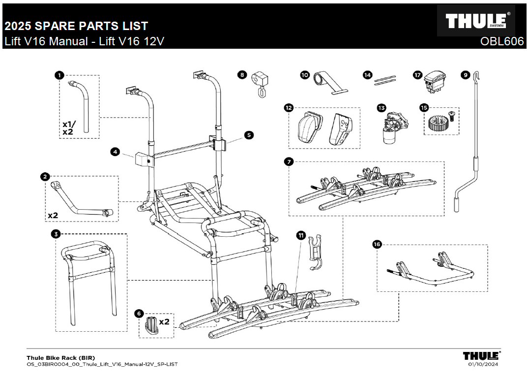 Thule Spares