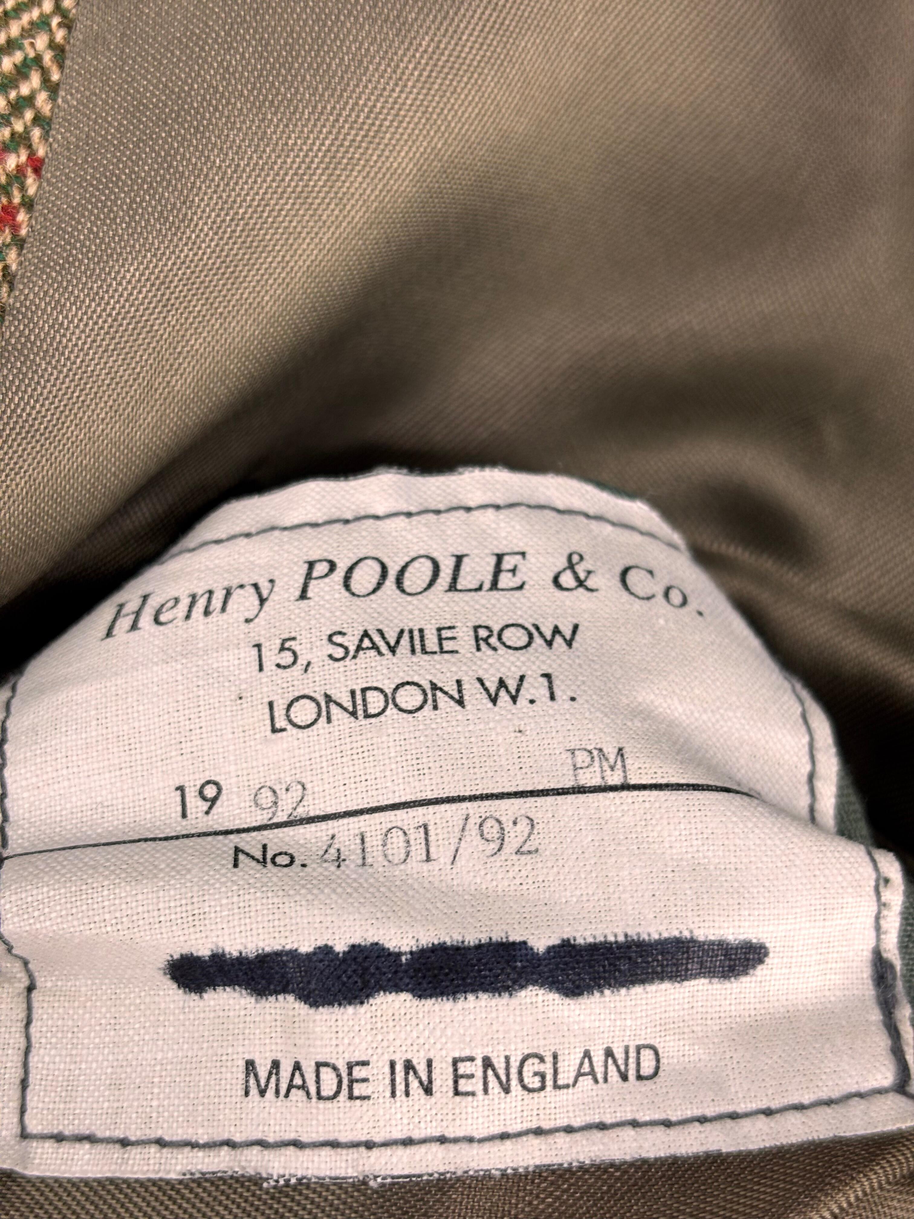 1992 Henry Poole tweed jacket size 40