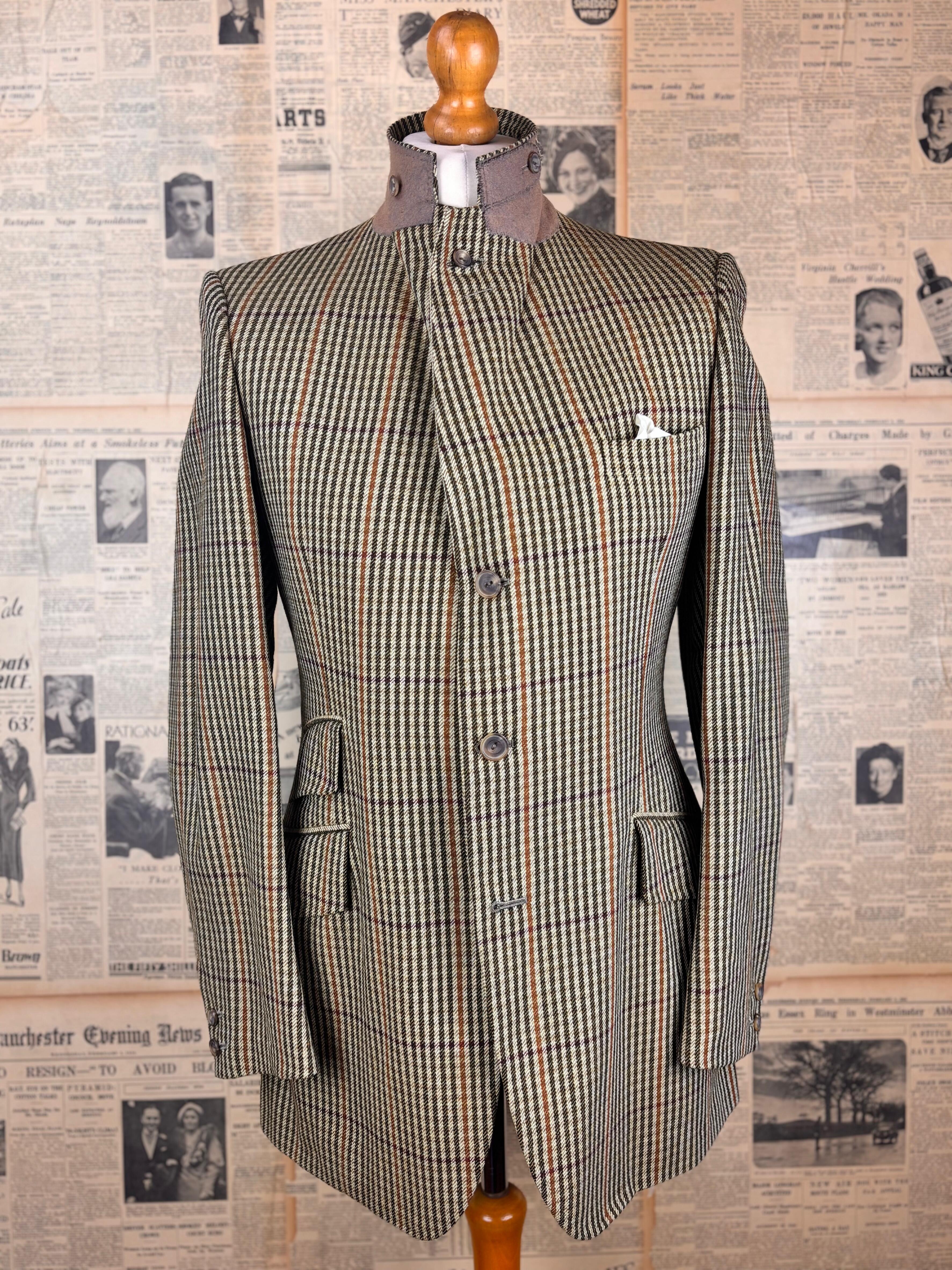 1975 Huntsman tweed hacking jacket size 40