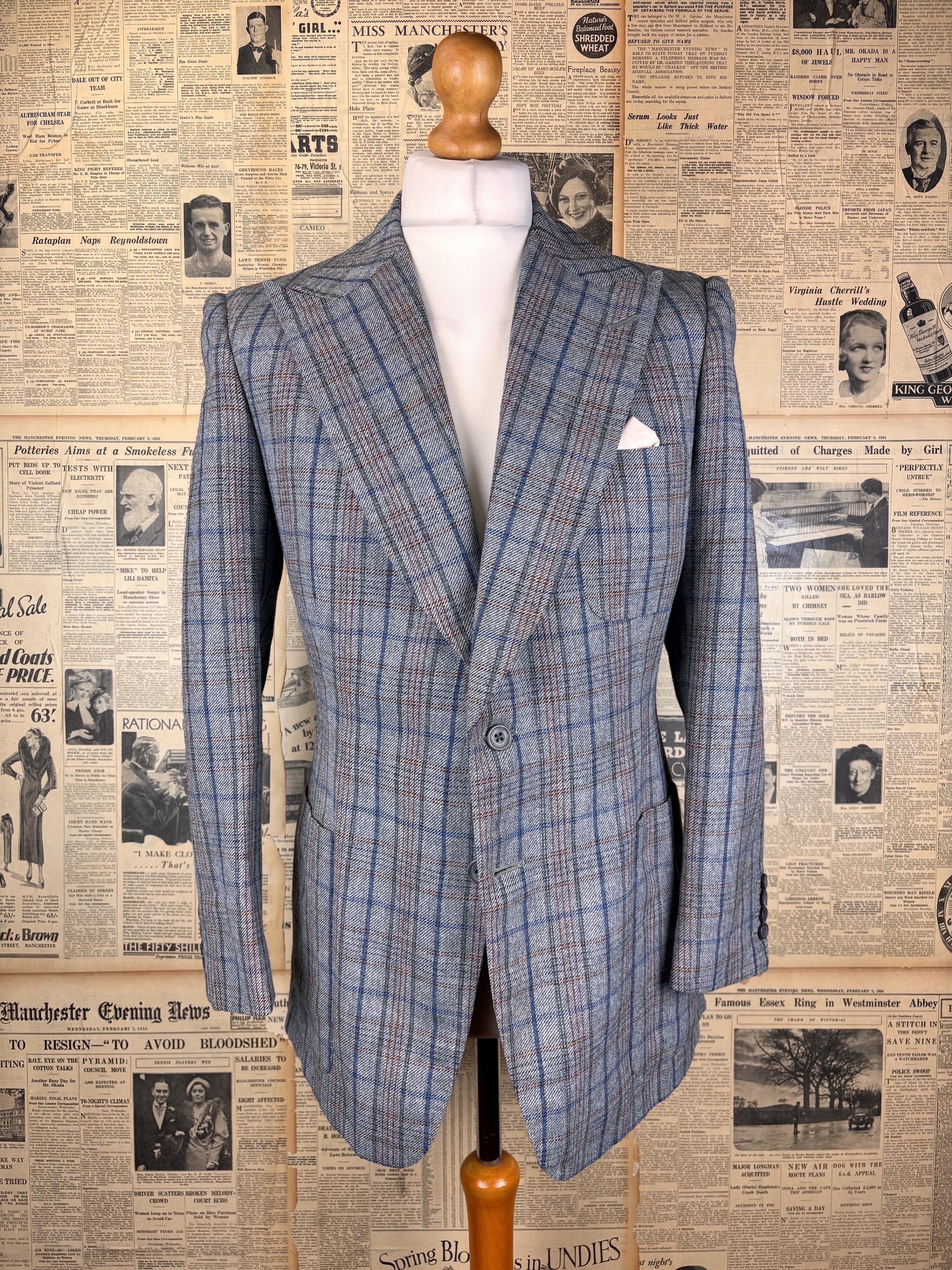 1974 Tommy Nutter Nutters tweed jacket size 38