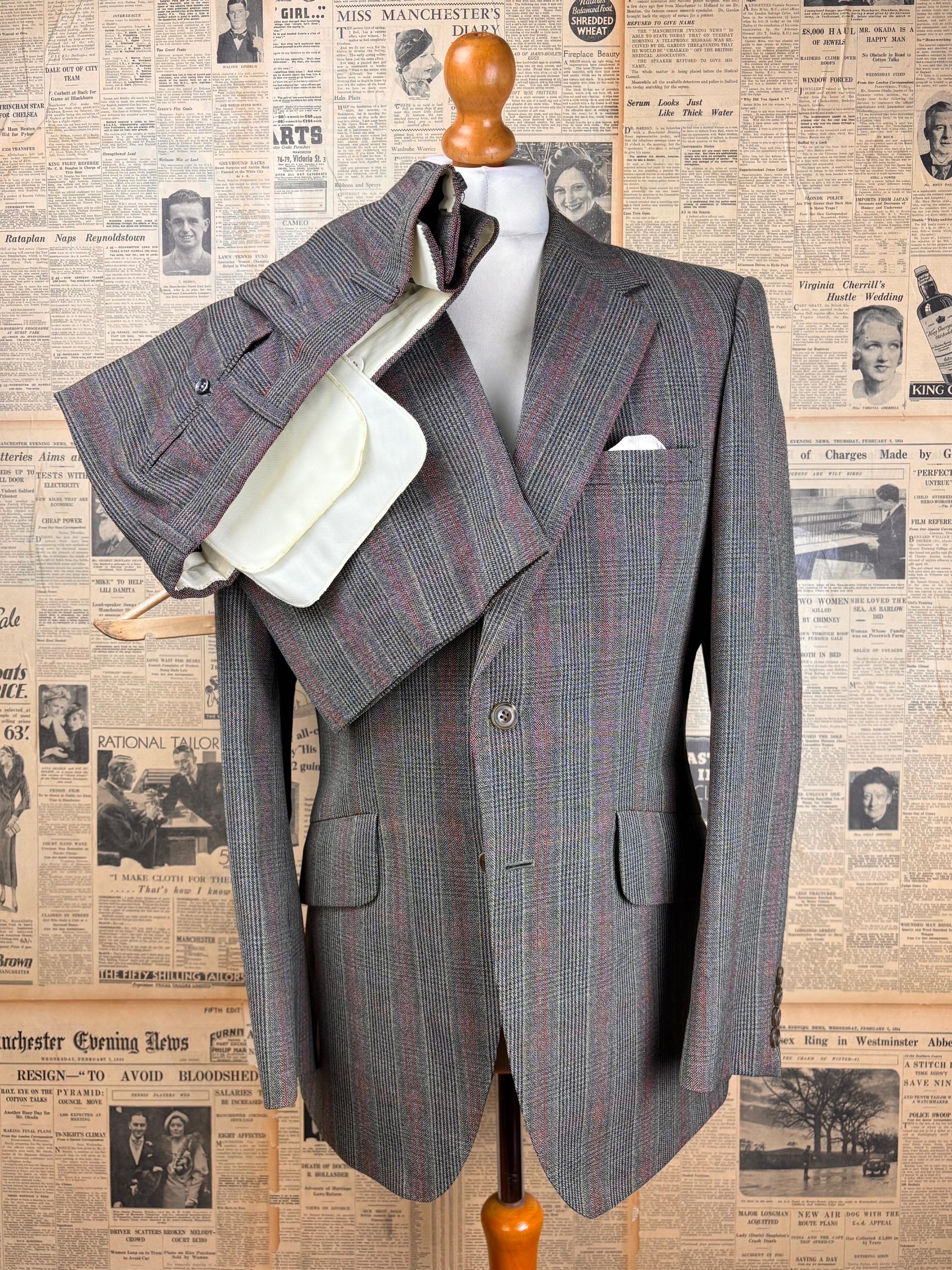 Wilson & Glenny two button tweed country suit size 40 reg