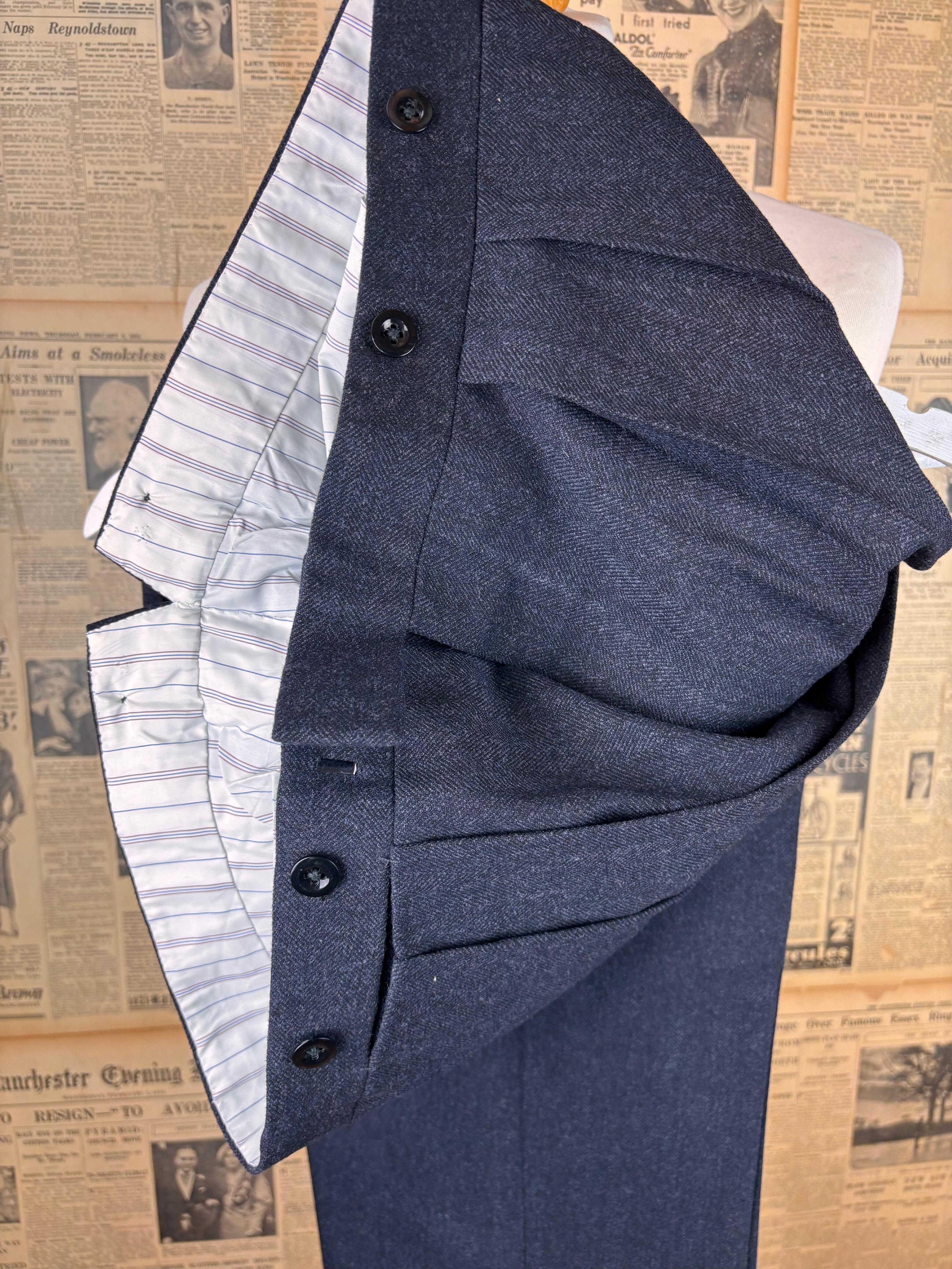 1996 Meyer & Mortimer Heavy Charcoal DB suit size 42 44