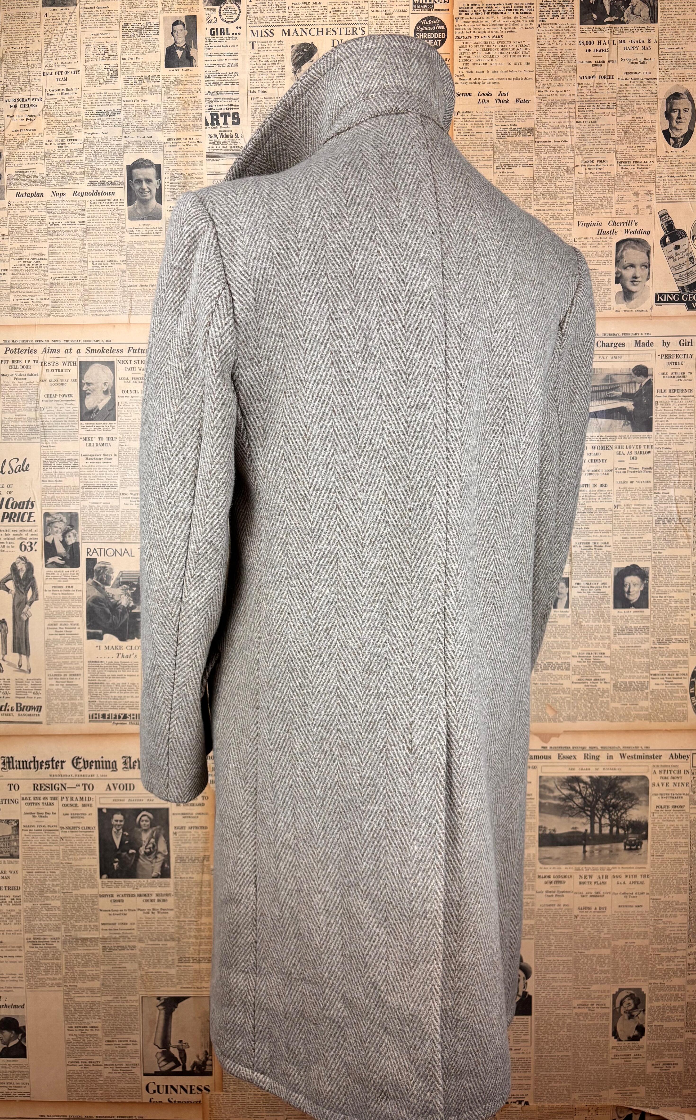 Carnaby street 1970's style peacoat reefer coat size 40