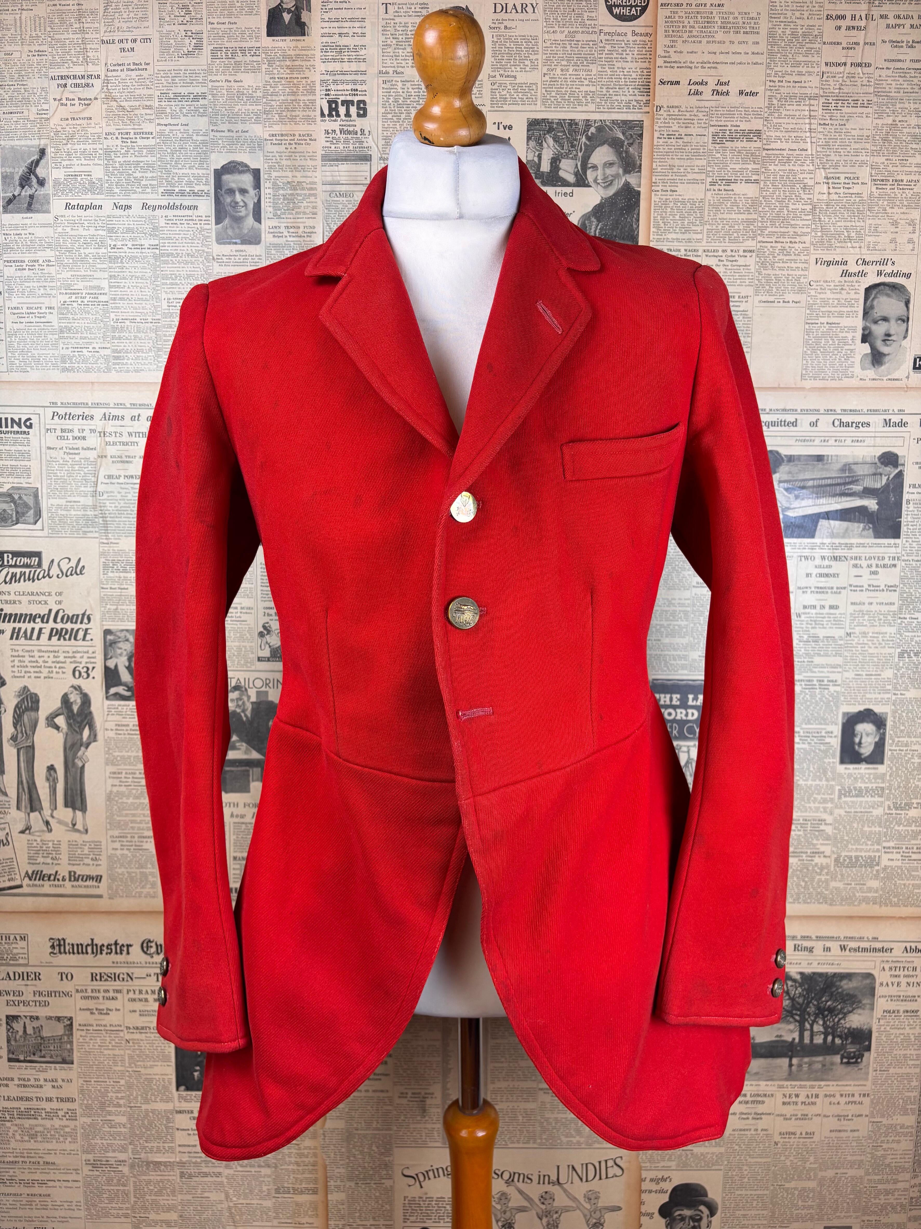 Edwardian Hunt coat size 38 40