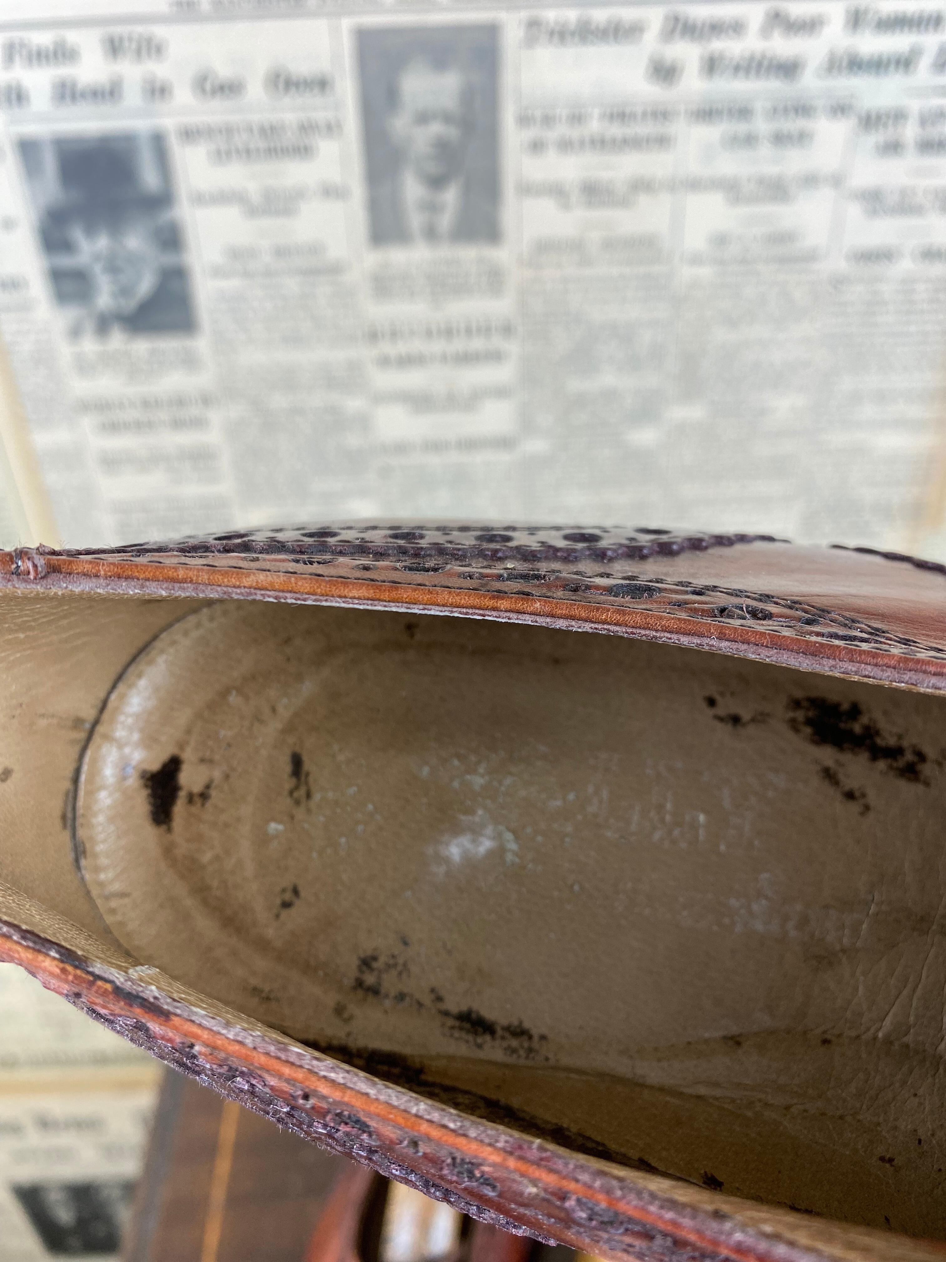 Vintage Bally brown brogues size 8E