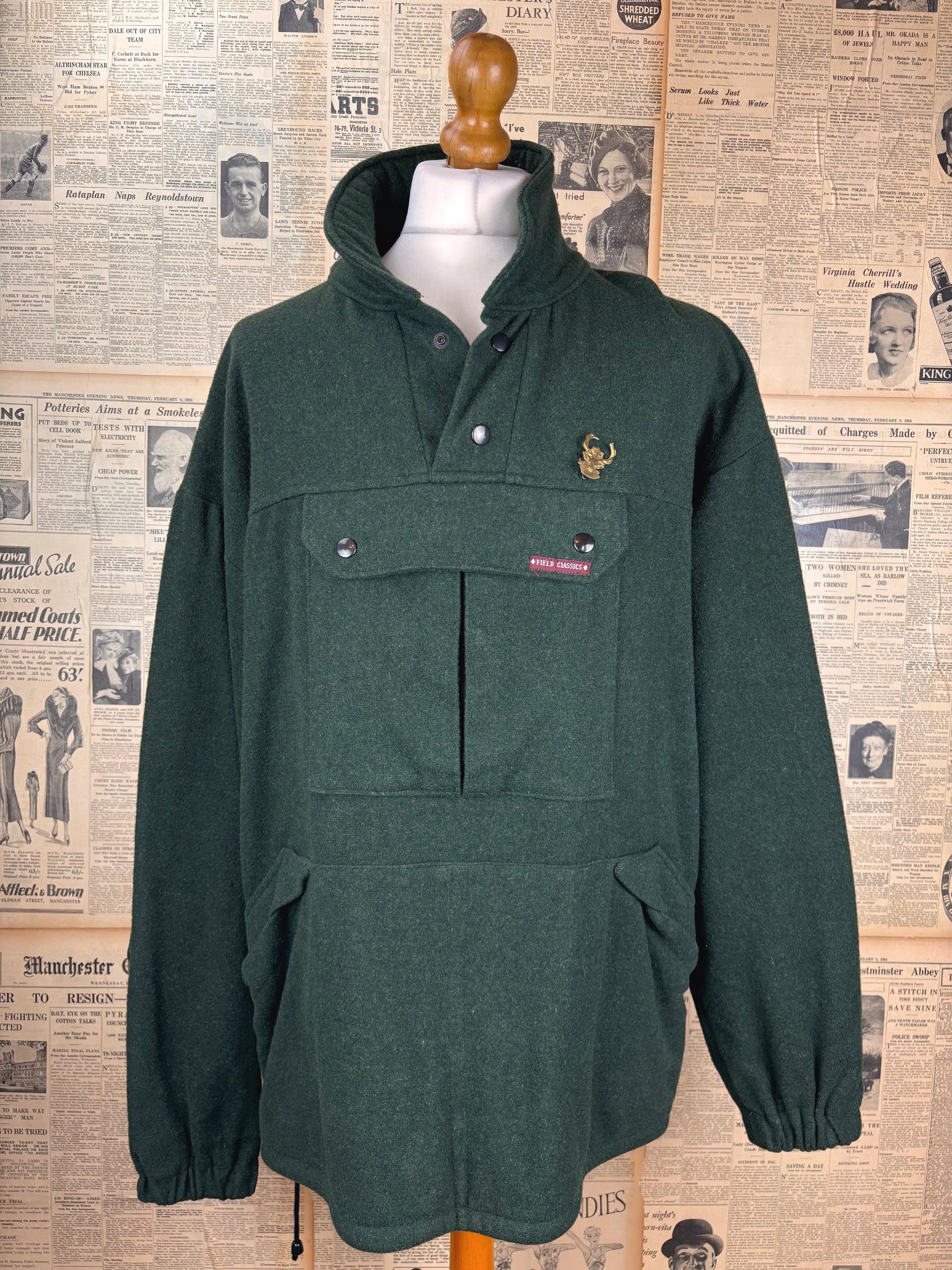 Green Loden walking smock size XL 44 46 48