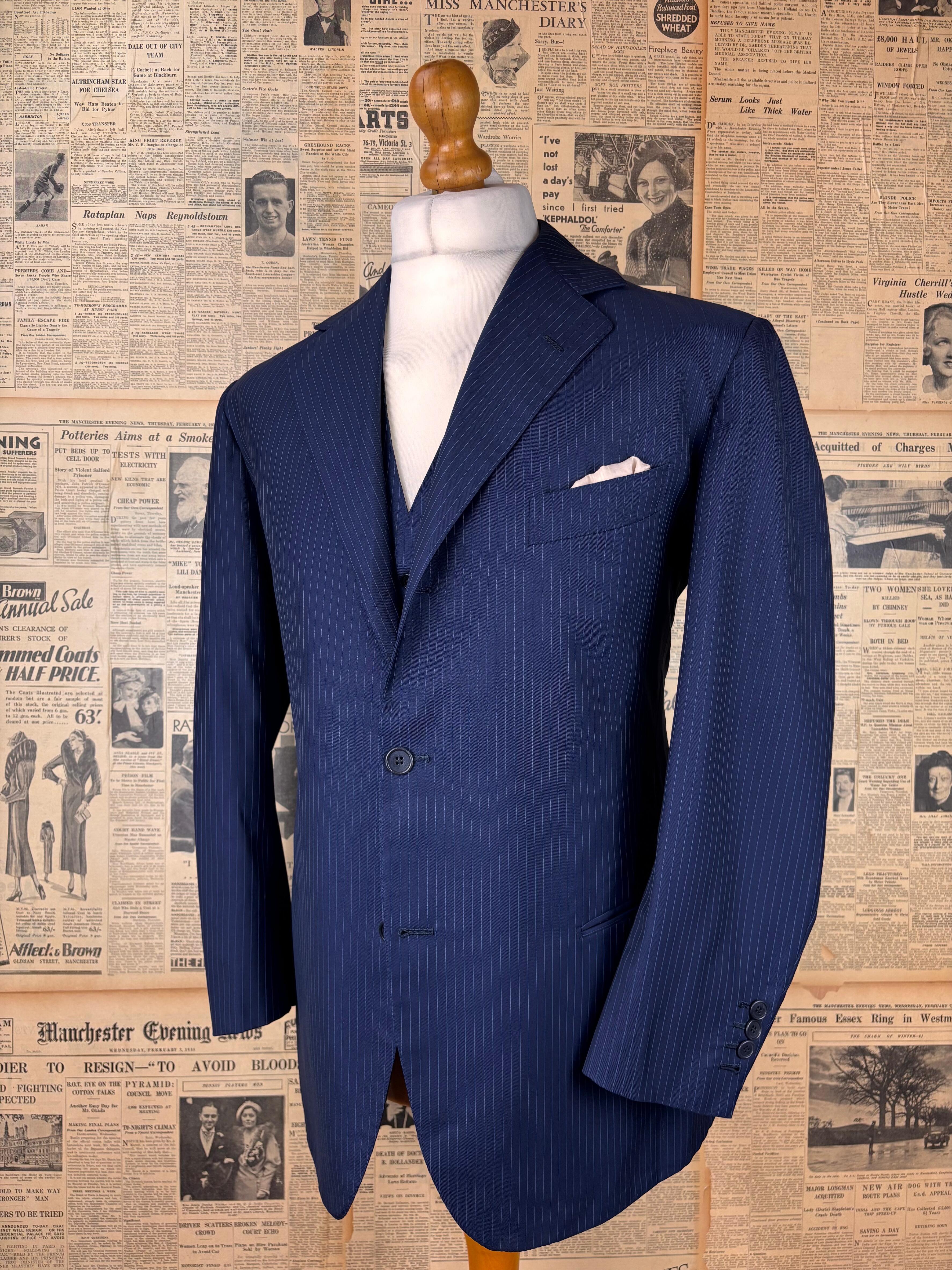 ARC 76 Angelo Campanile Neapolitan bespoke three piece suit size 40