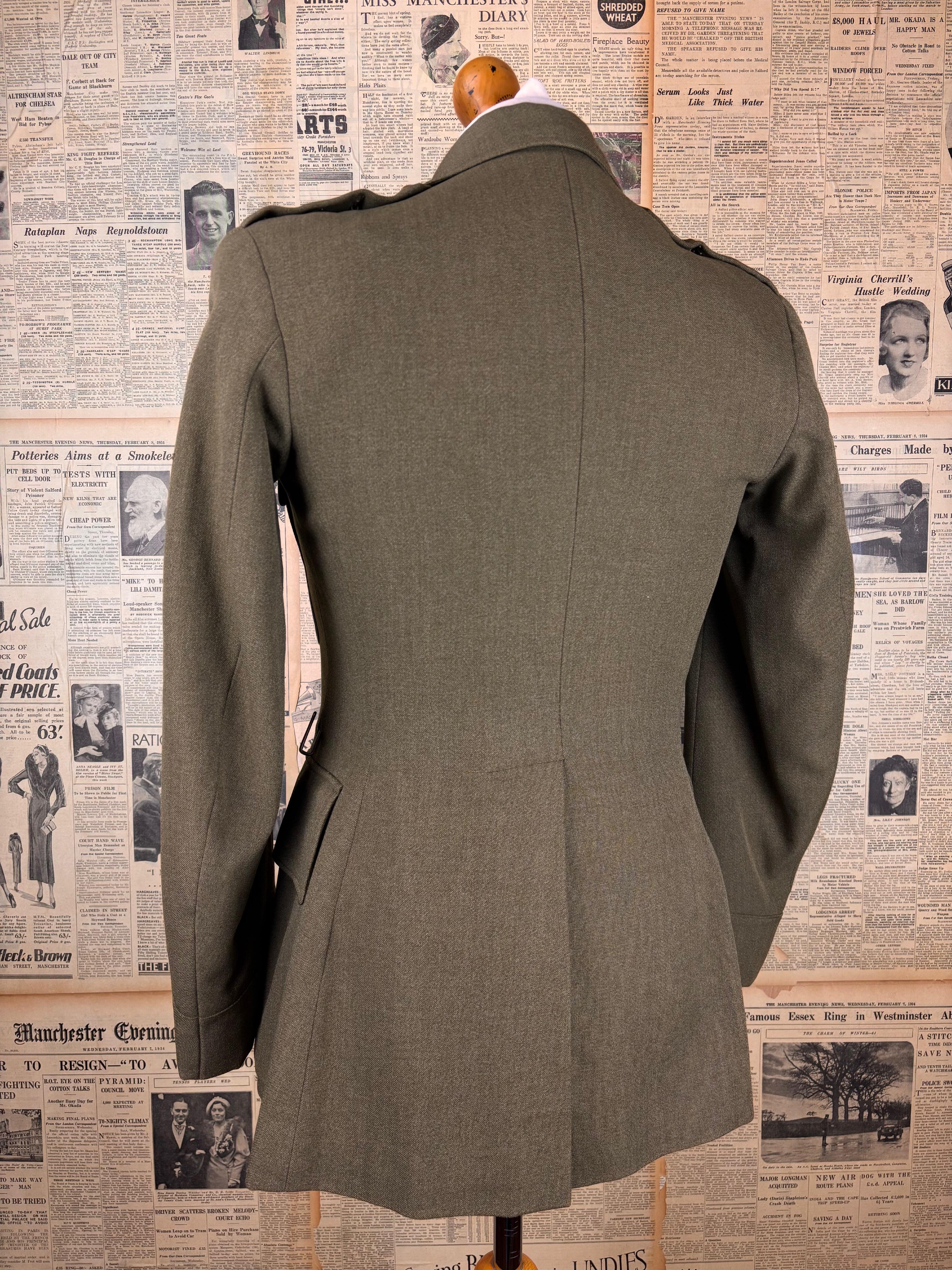 WW2 bespoke number 2 army jacket size 36
