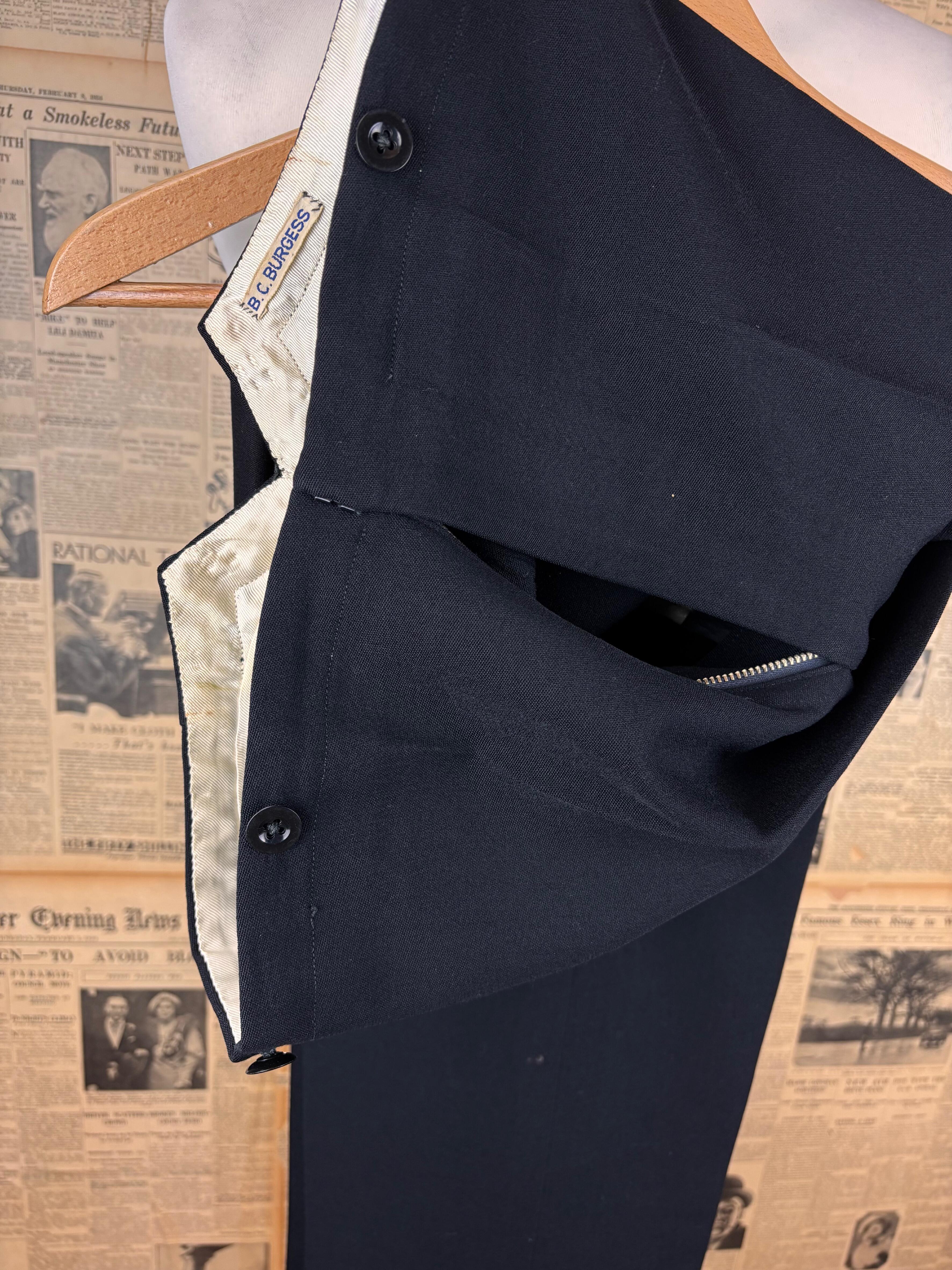 Bespoke 1930's naval mess suit size 40