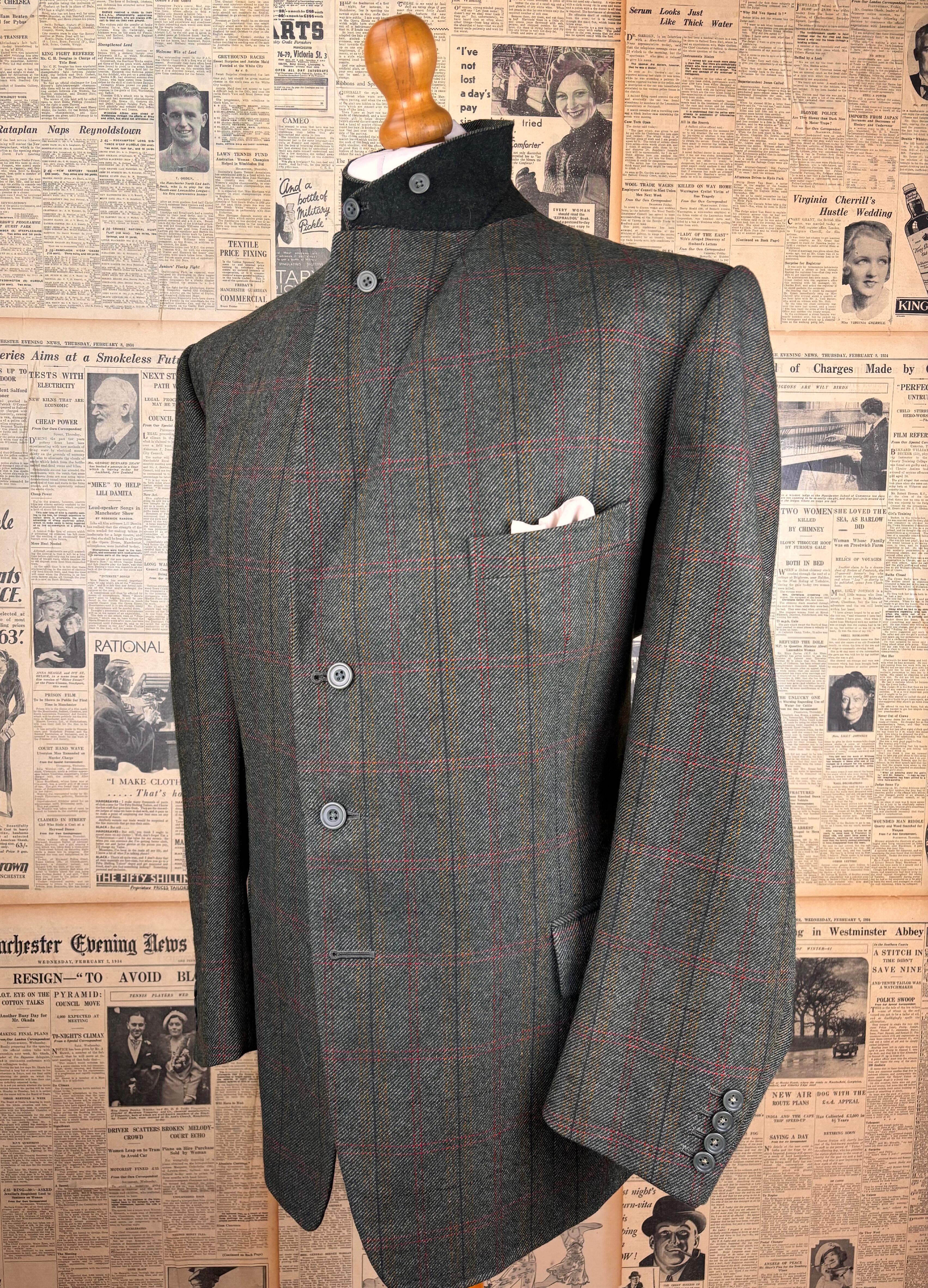 Dege Savile Row tweed shooting suit size 46 48