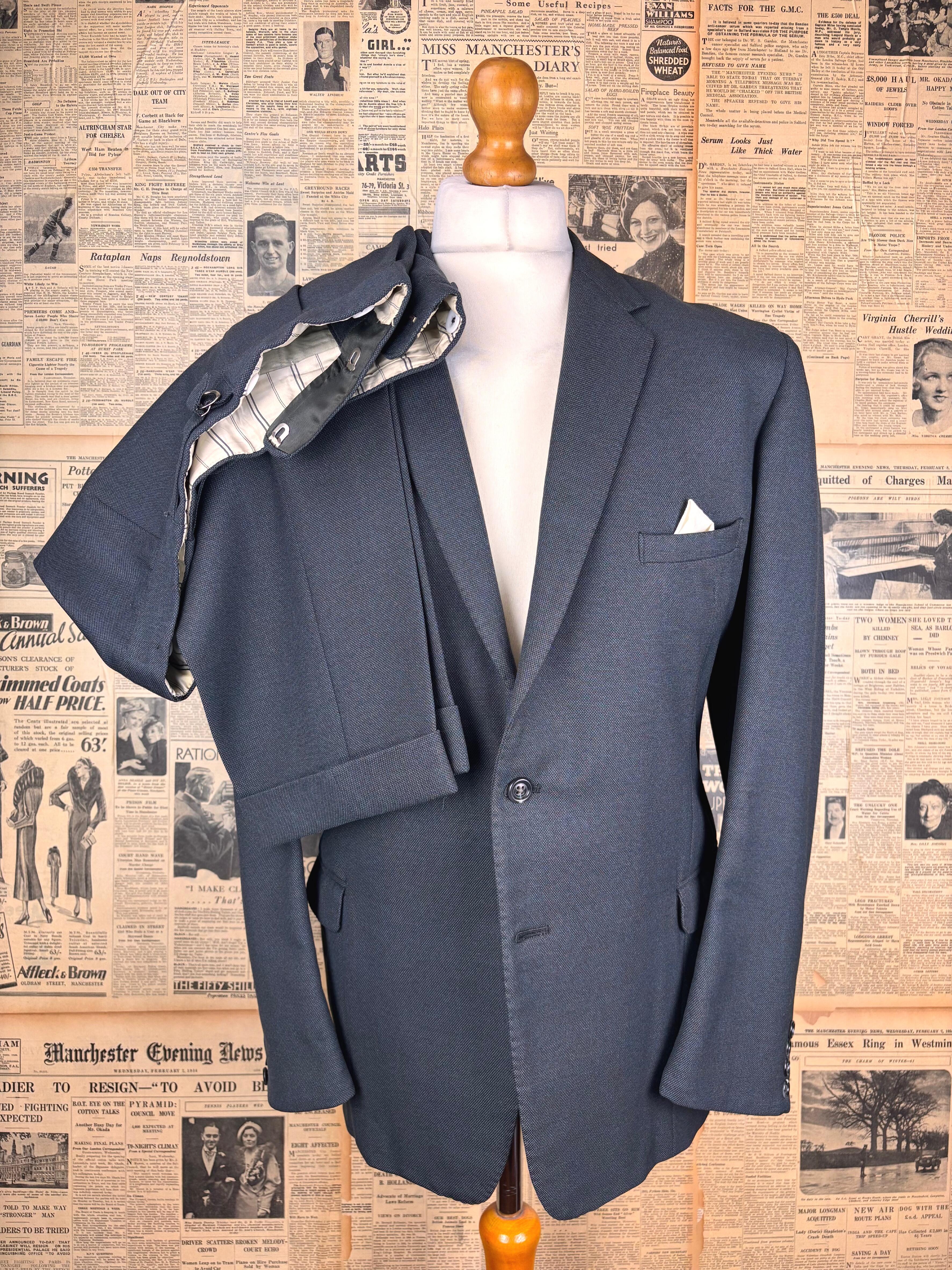1950's bespoke green suit size 44