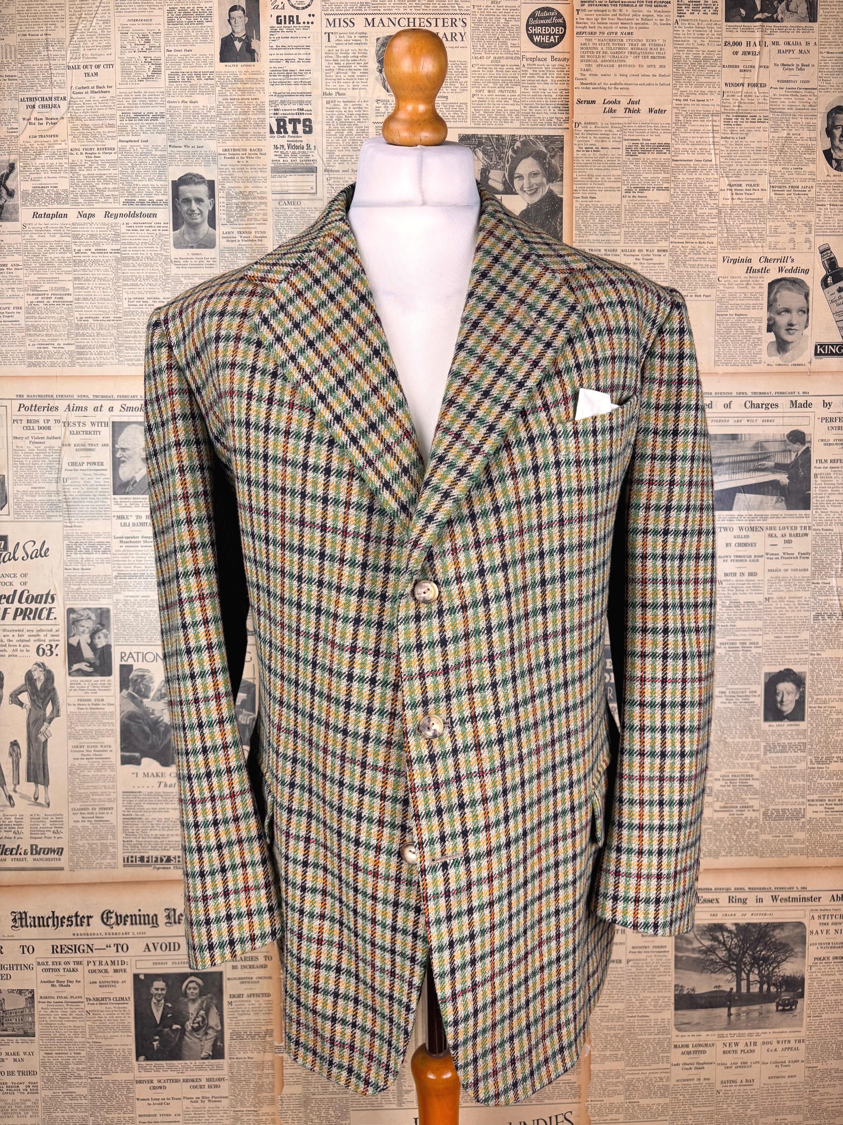 1973 Anderson & Sheppard tweed shooting suit size 46 reg