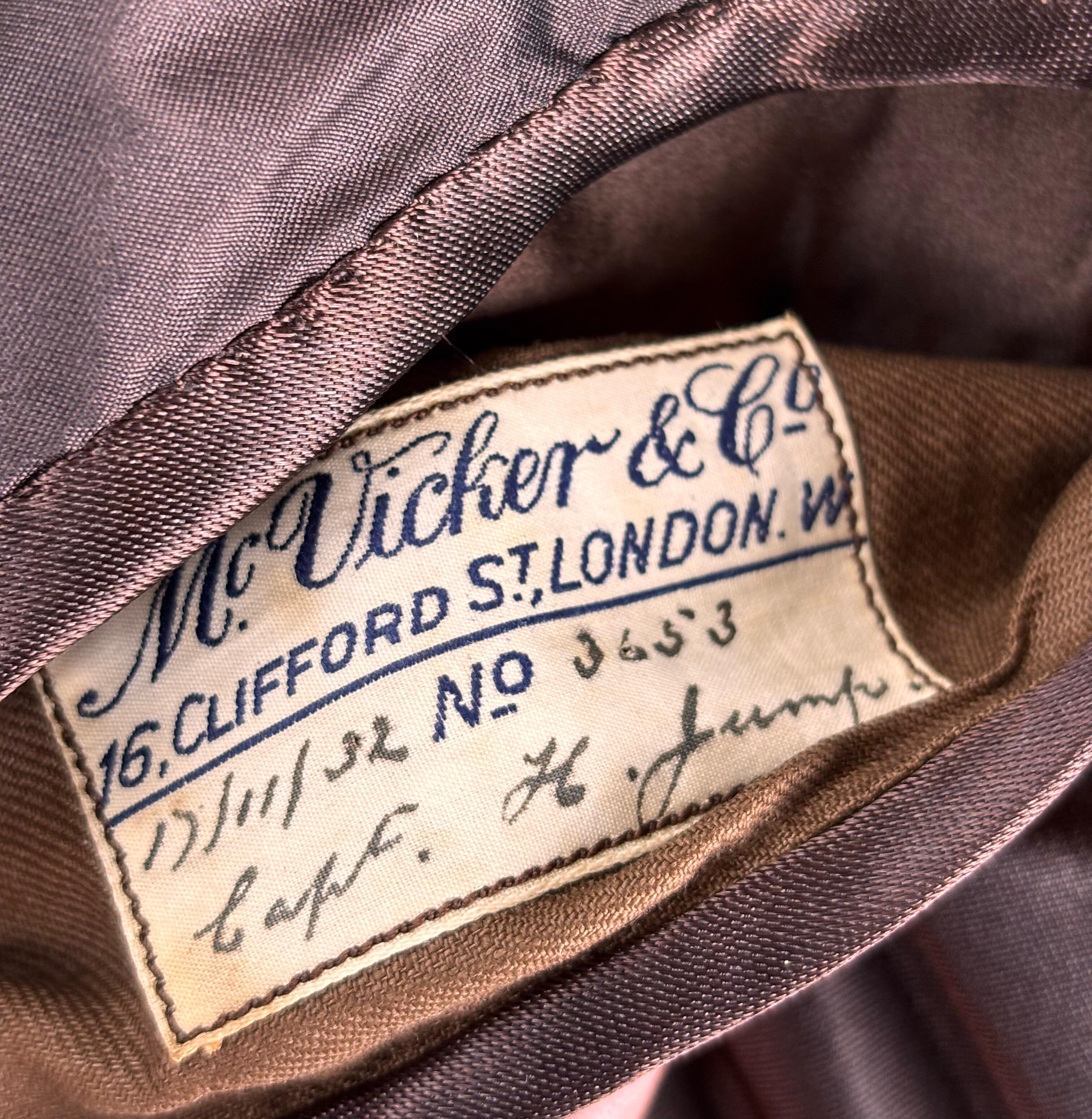 1932 Savile row tweed overcoat from WW1 veteran size 42