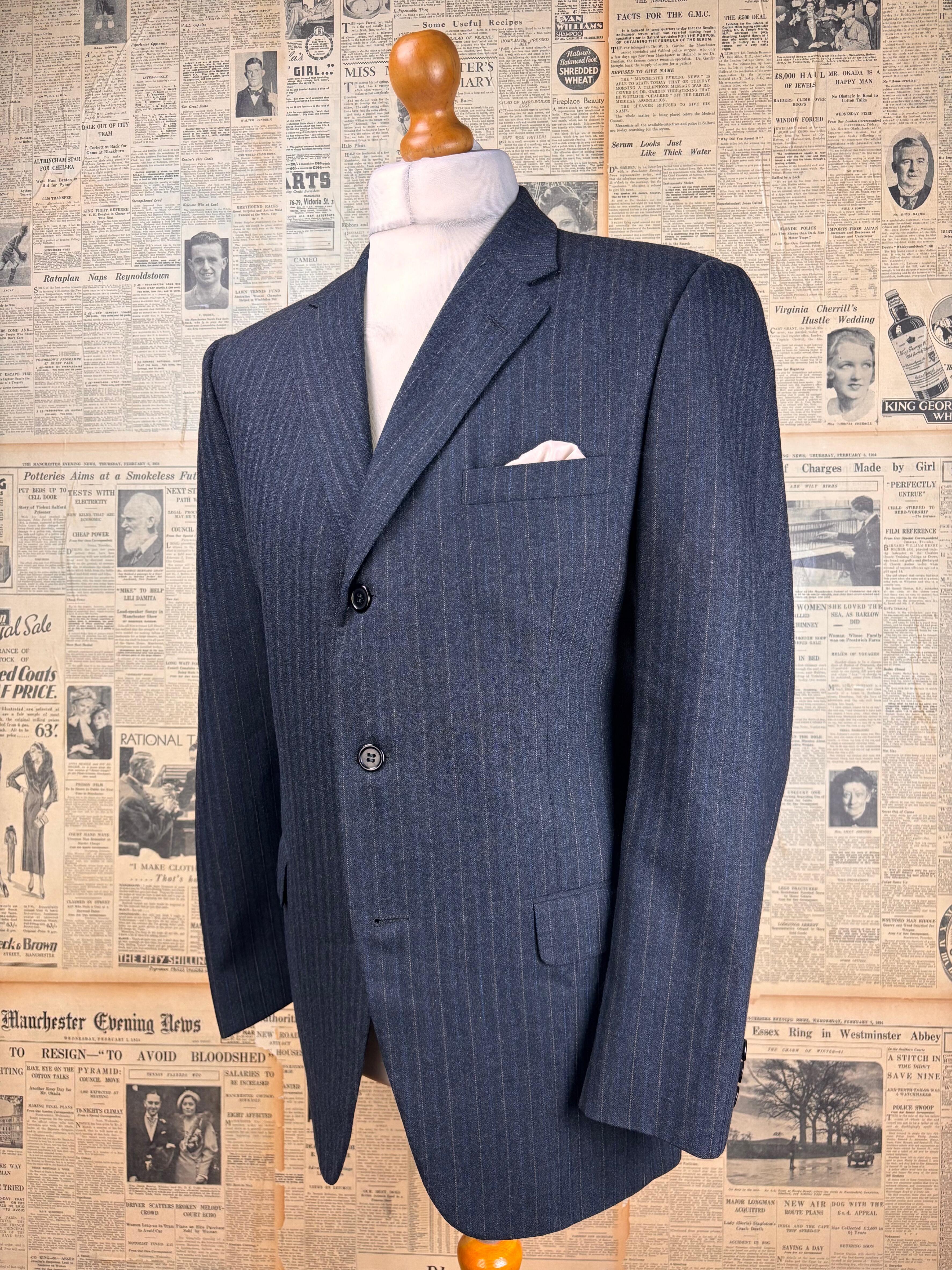Chester Barrie 1960's grey suit size 40 reg from a Colditz survivor