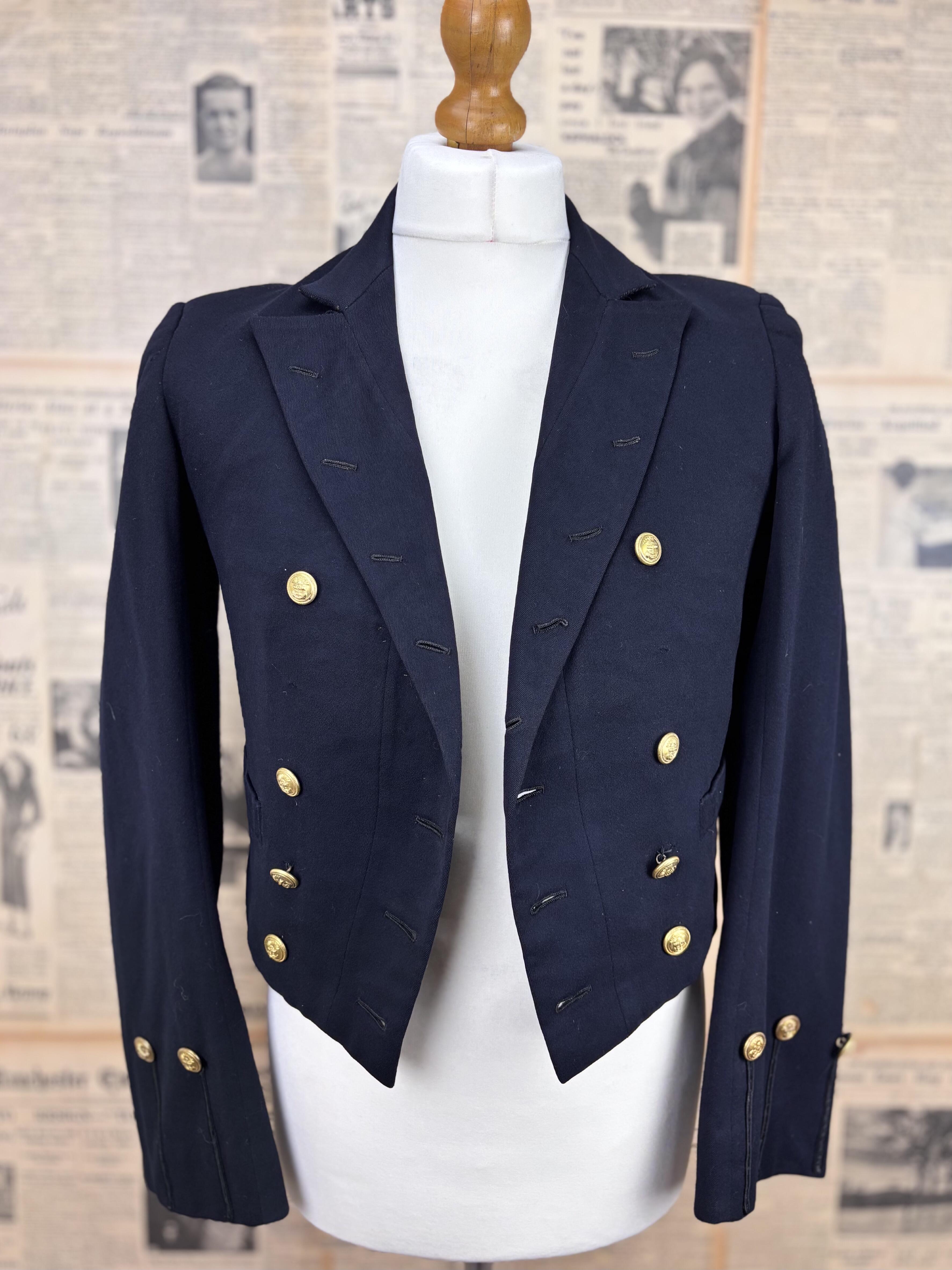 Edwardian 1920's bespoke naval mess jacket size 38