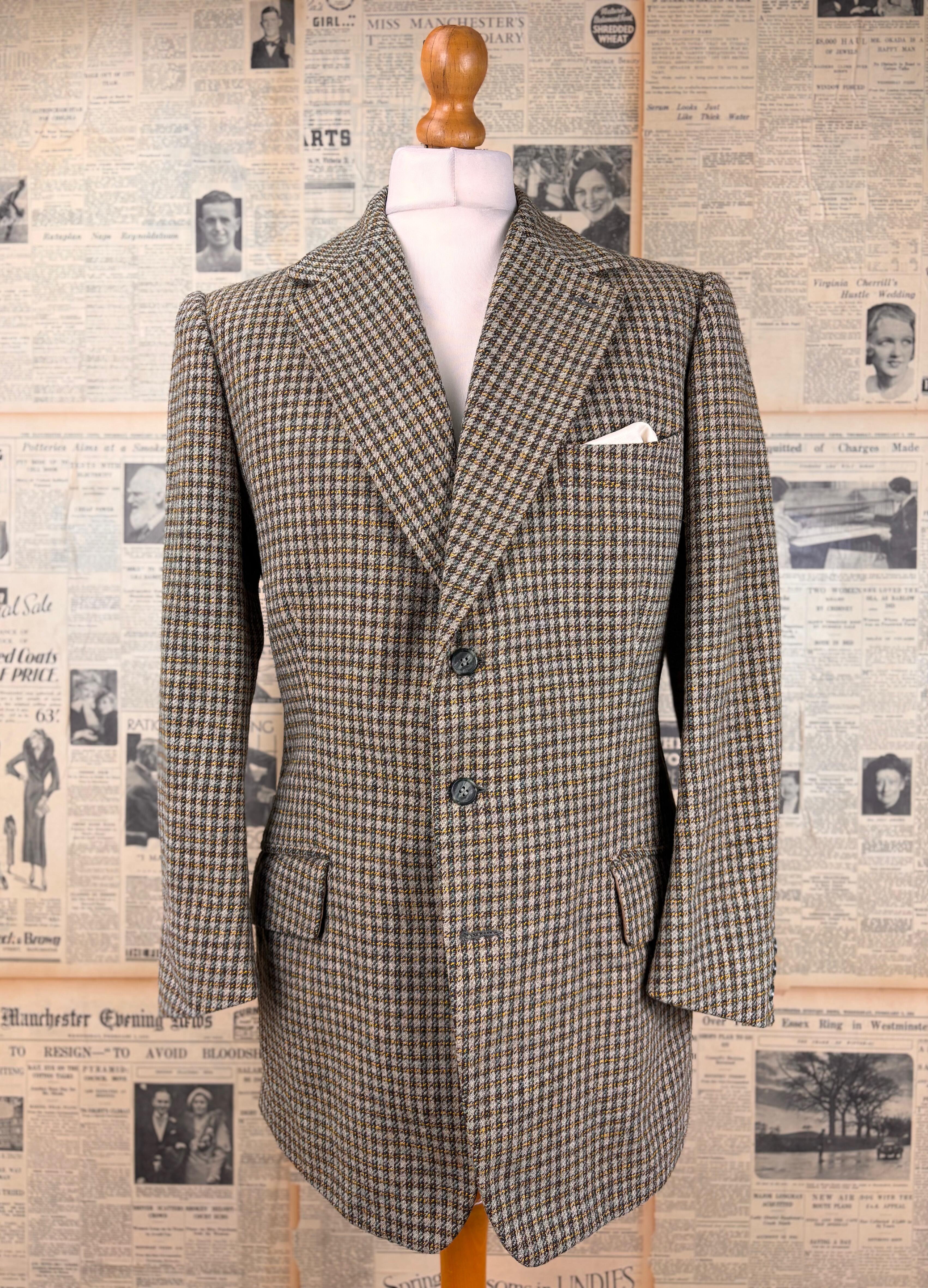 1930's style 70's bespoke tweed Campbells size 42