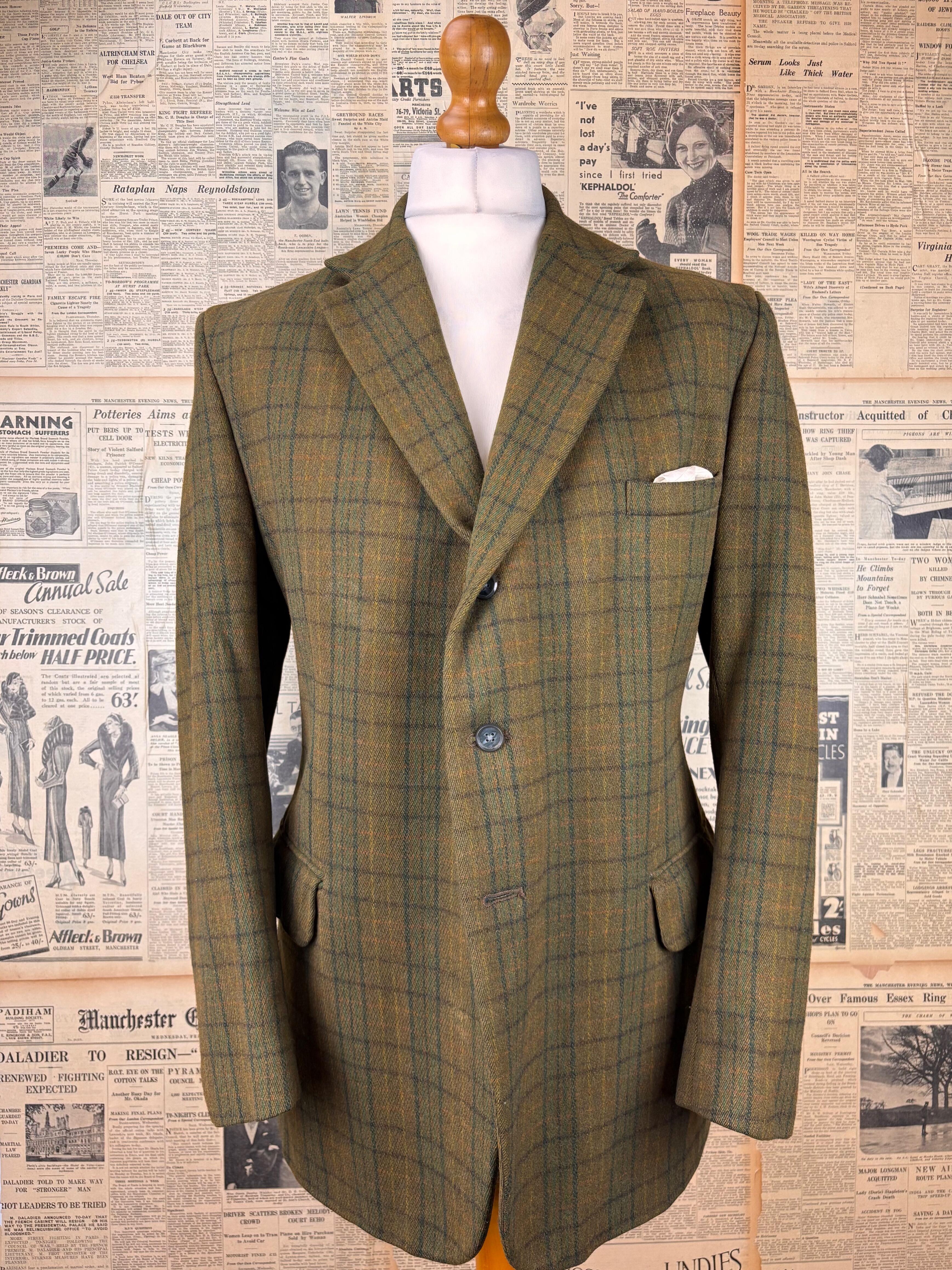 1960's guards cavalry twill / tweed jacket size 44