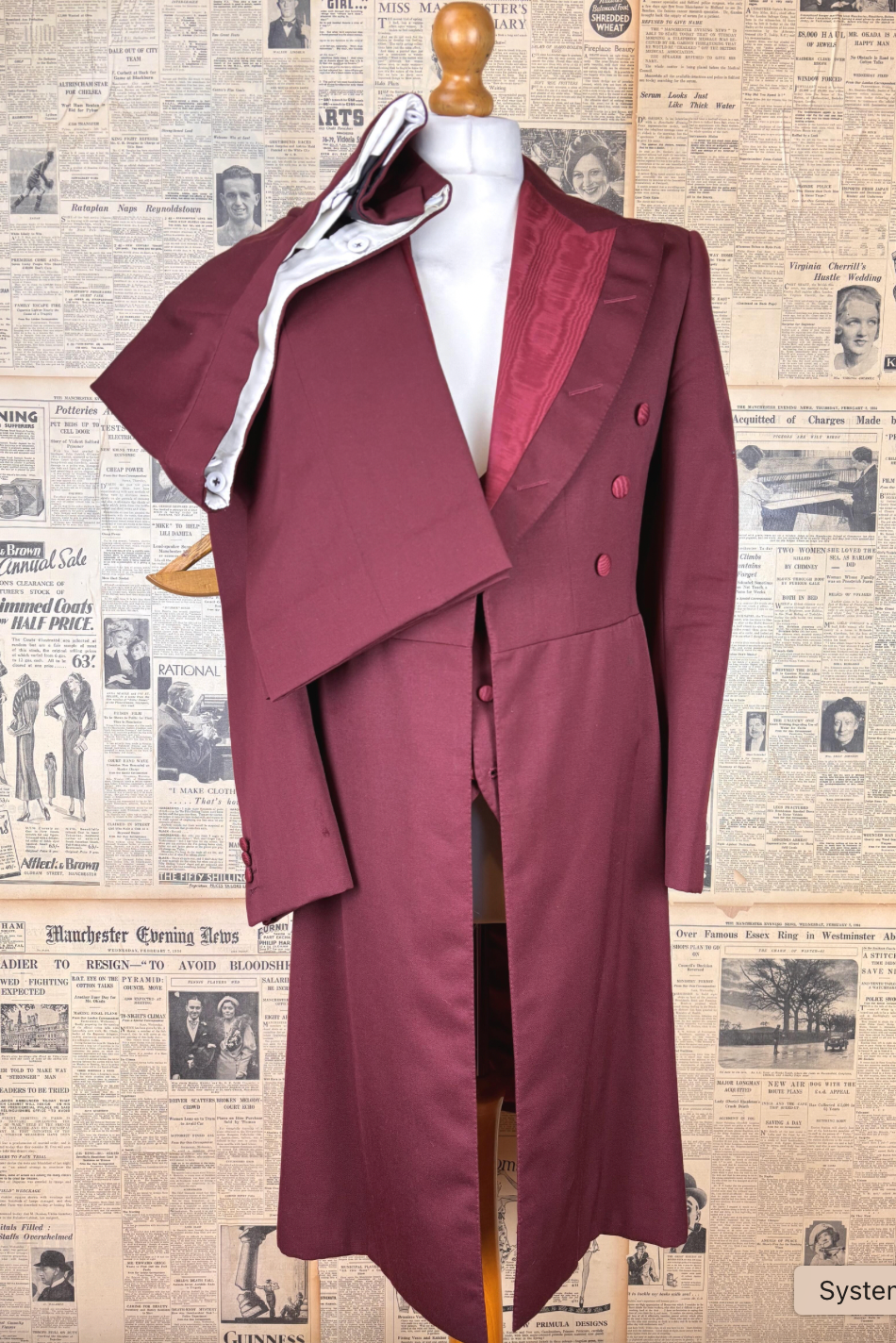 Tommy Nutter ' Nutters' three piece Frock suit size 40 42