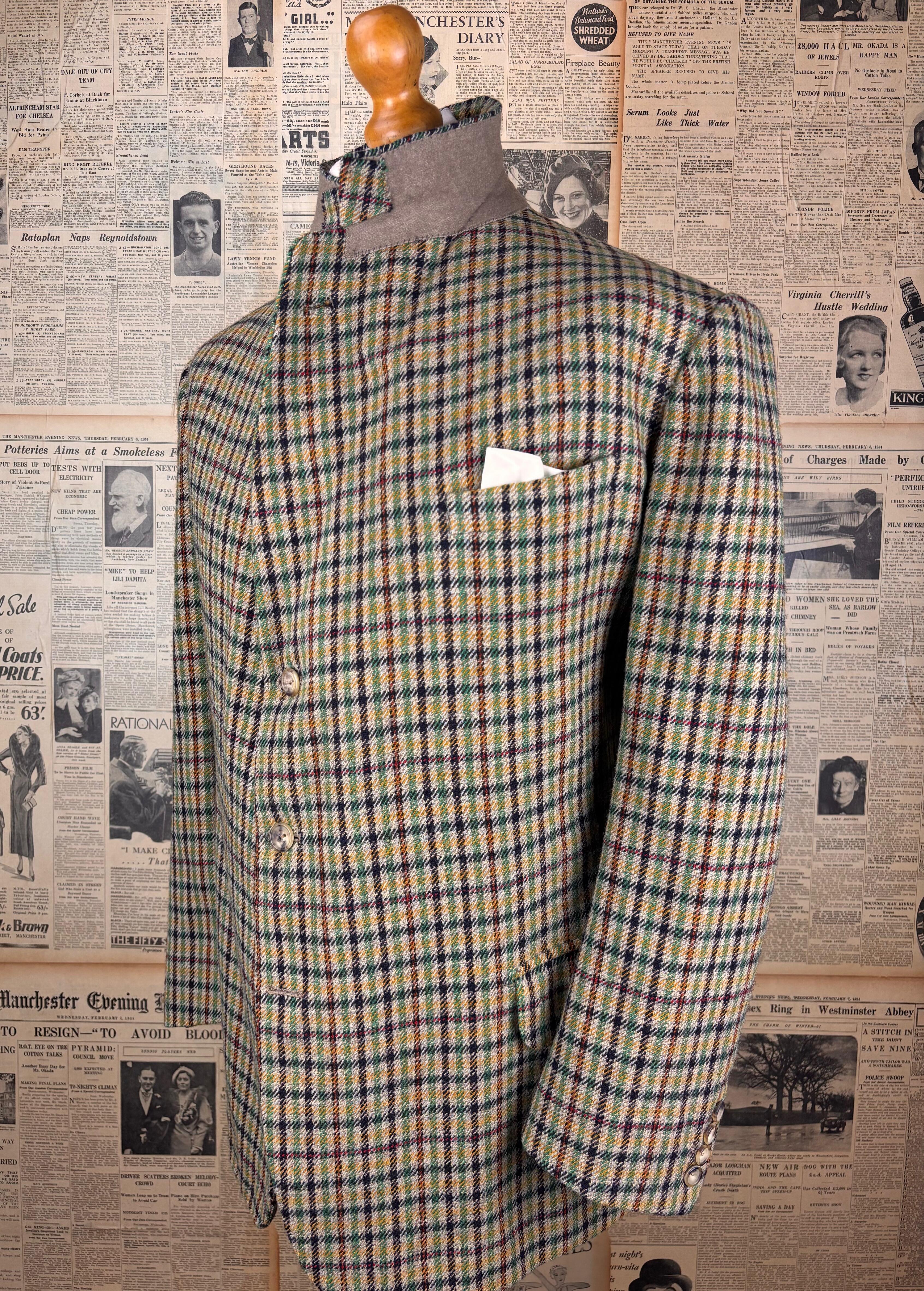1973 Anderson & Sheppard tweed shooting suit size 46 reg