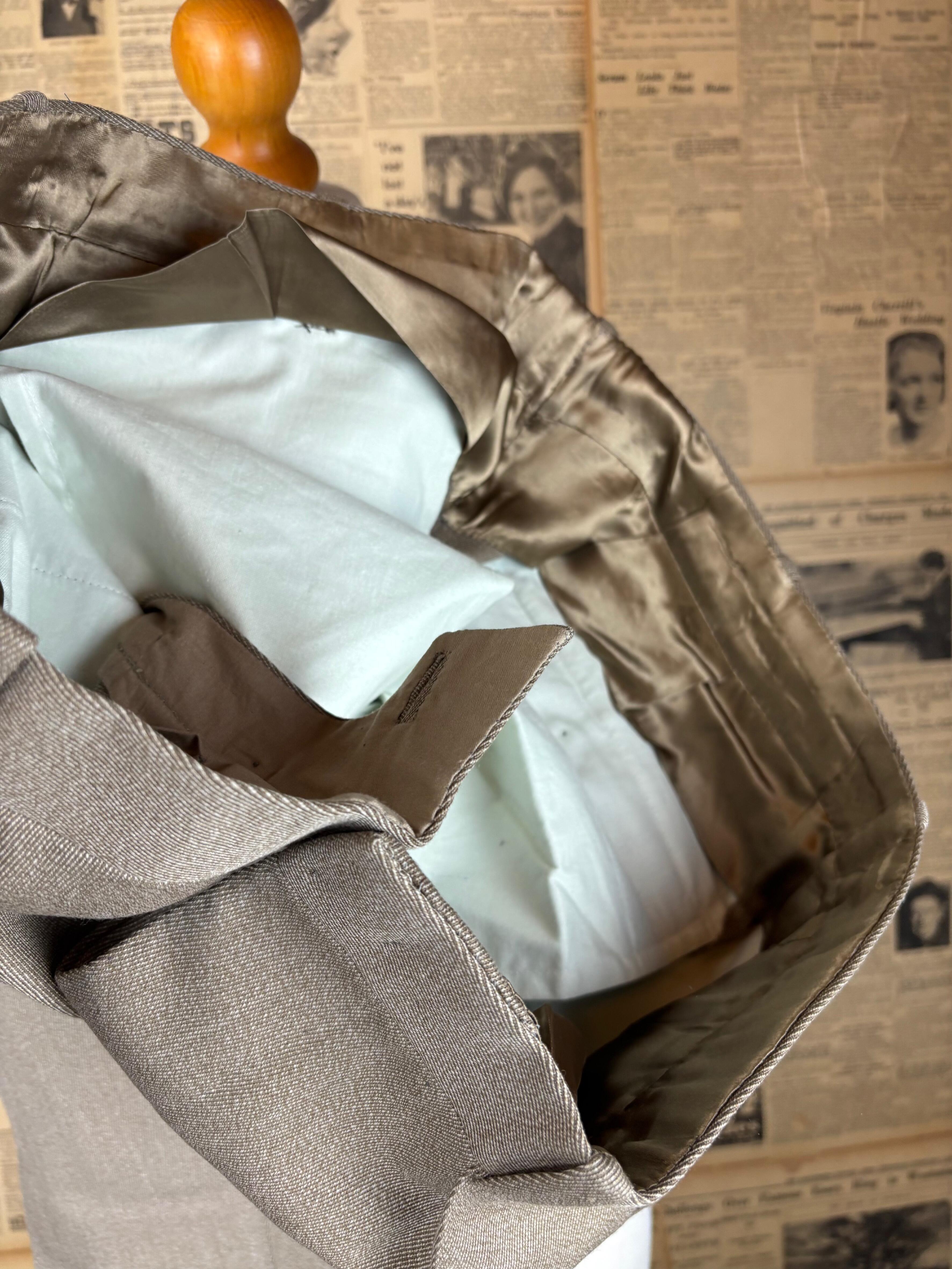 Meyer & Mortimer Savile Row covert cloth trousers size 40